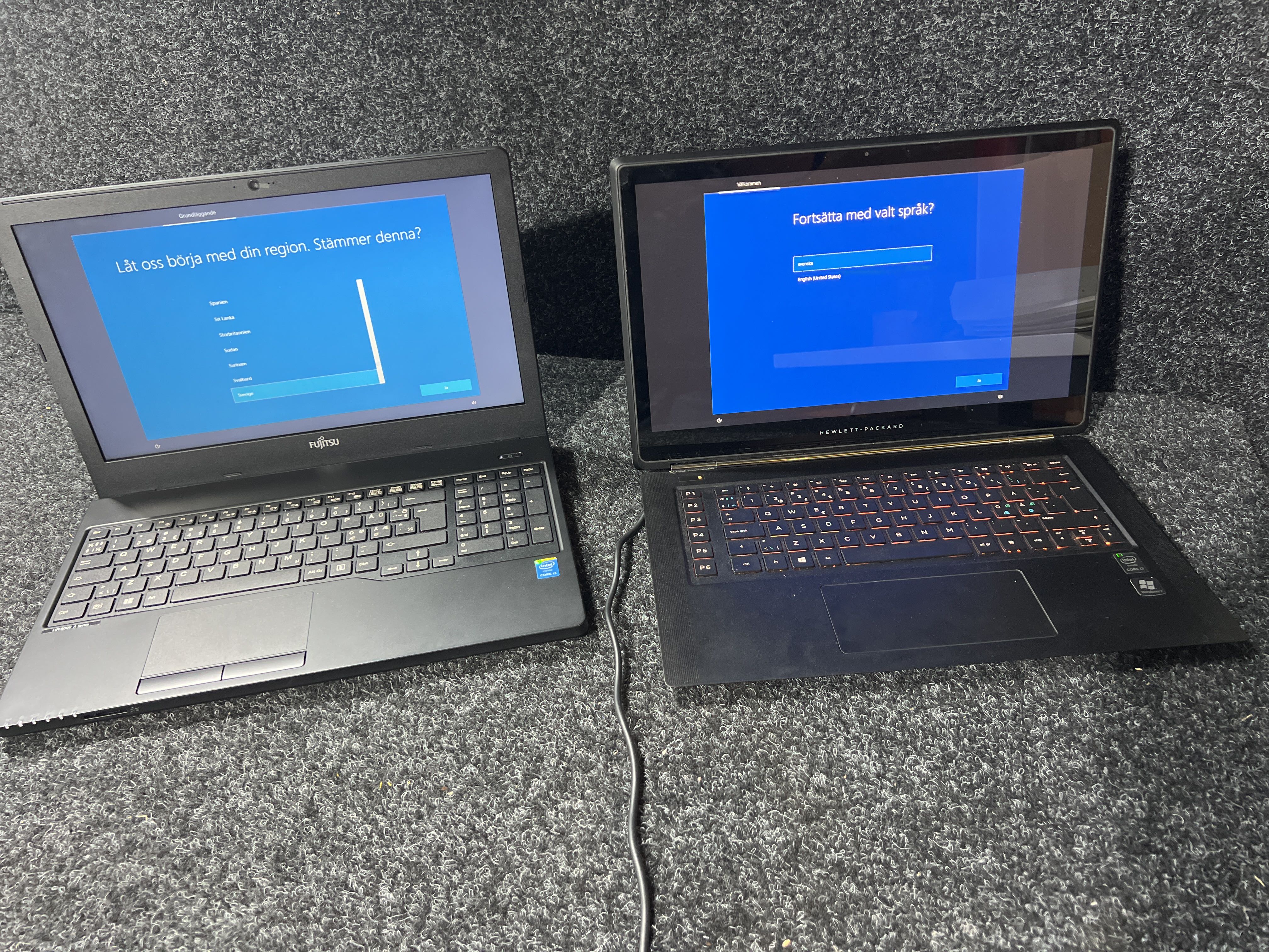 Laptop 2 st - HP Omen Pro och Fujitsu Lifebook A555 - Auktioner online ...