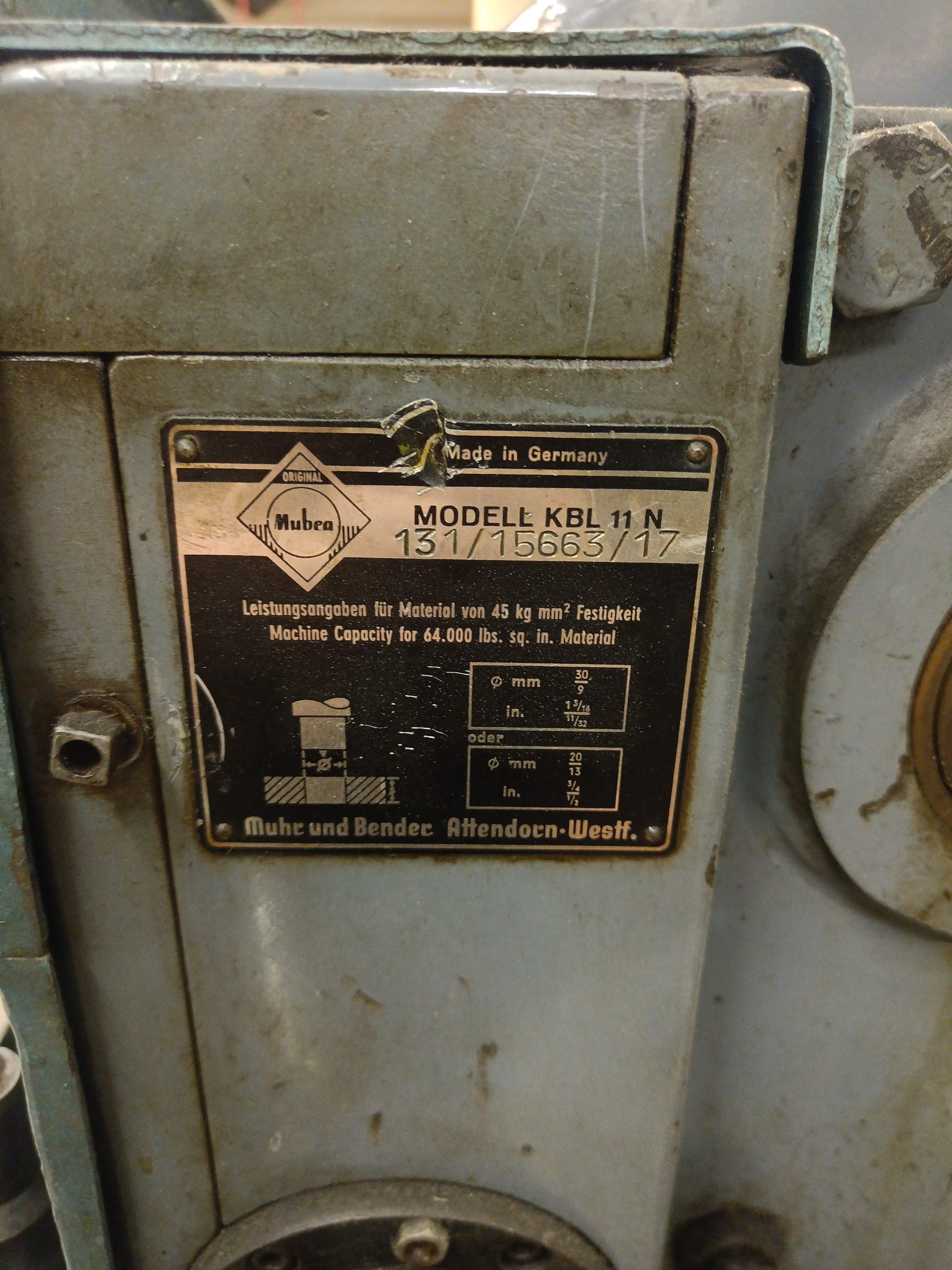 Punching/Profiling machine Muhru Bender KBL 11 N - PS Auction - We value the future - Largest in ...