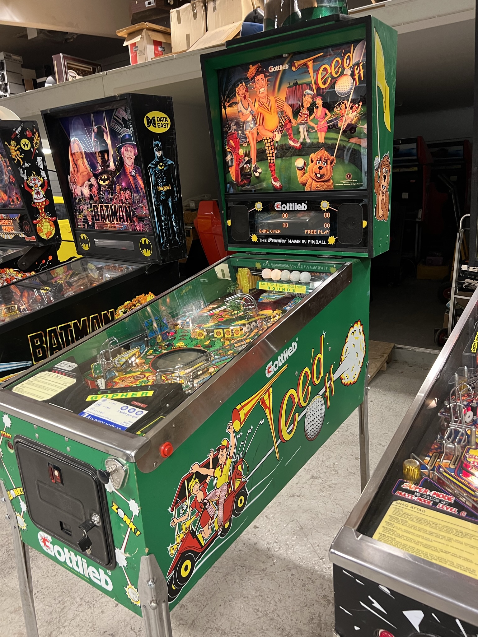 Pinball Gottlieb Tee´d Off -1993 - PS Auction - We value the future ...