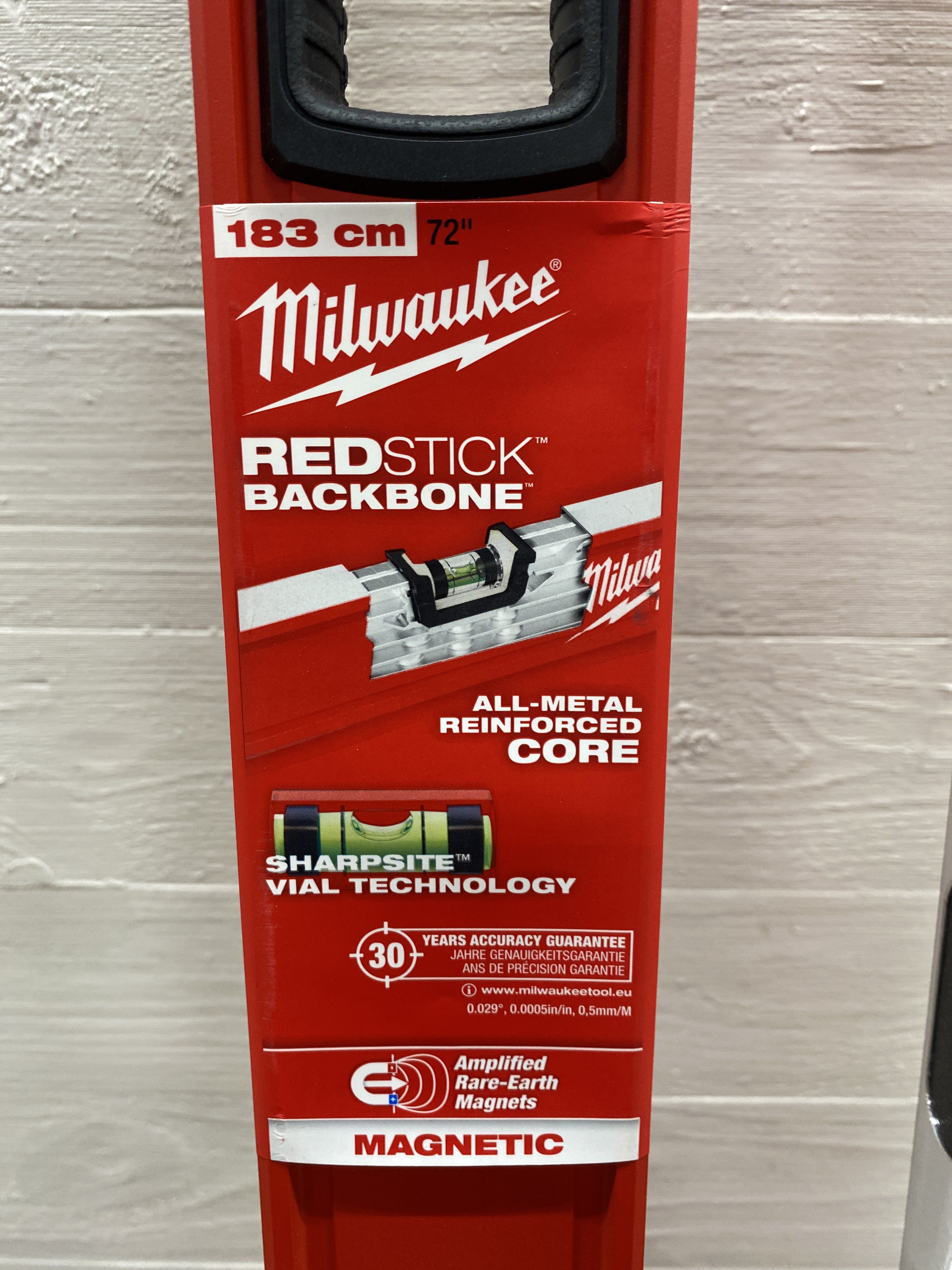 1st Milwaukee spirit level redstick backbone & 1st Milwaukee spirit ...