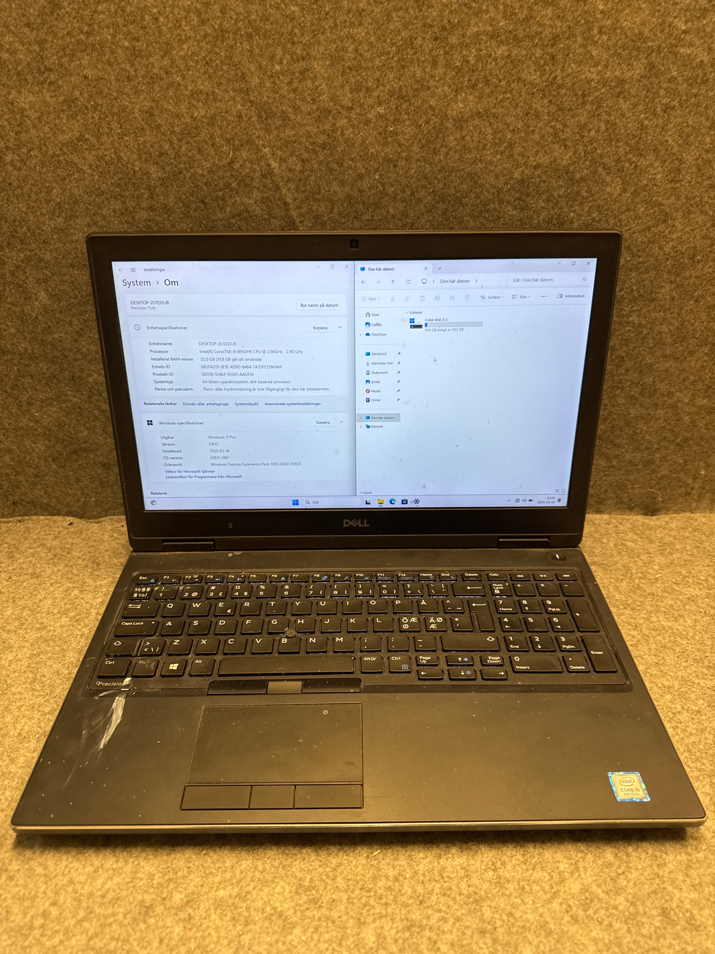 Dell Precision 7530 med dockningsstation - Auktioner online ...