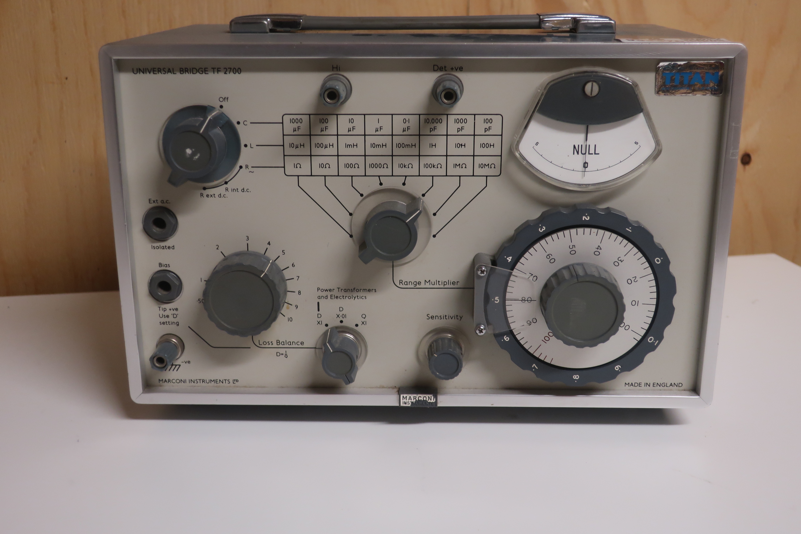 Universal Bridge TF 2700, Marconi Instruments - PS Auction - We value ...