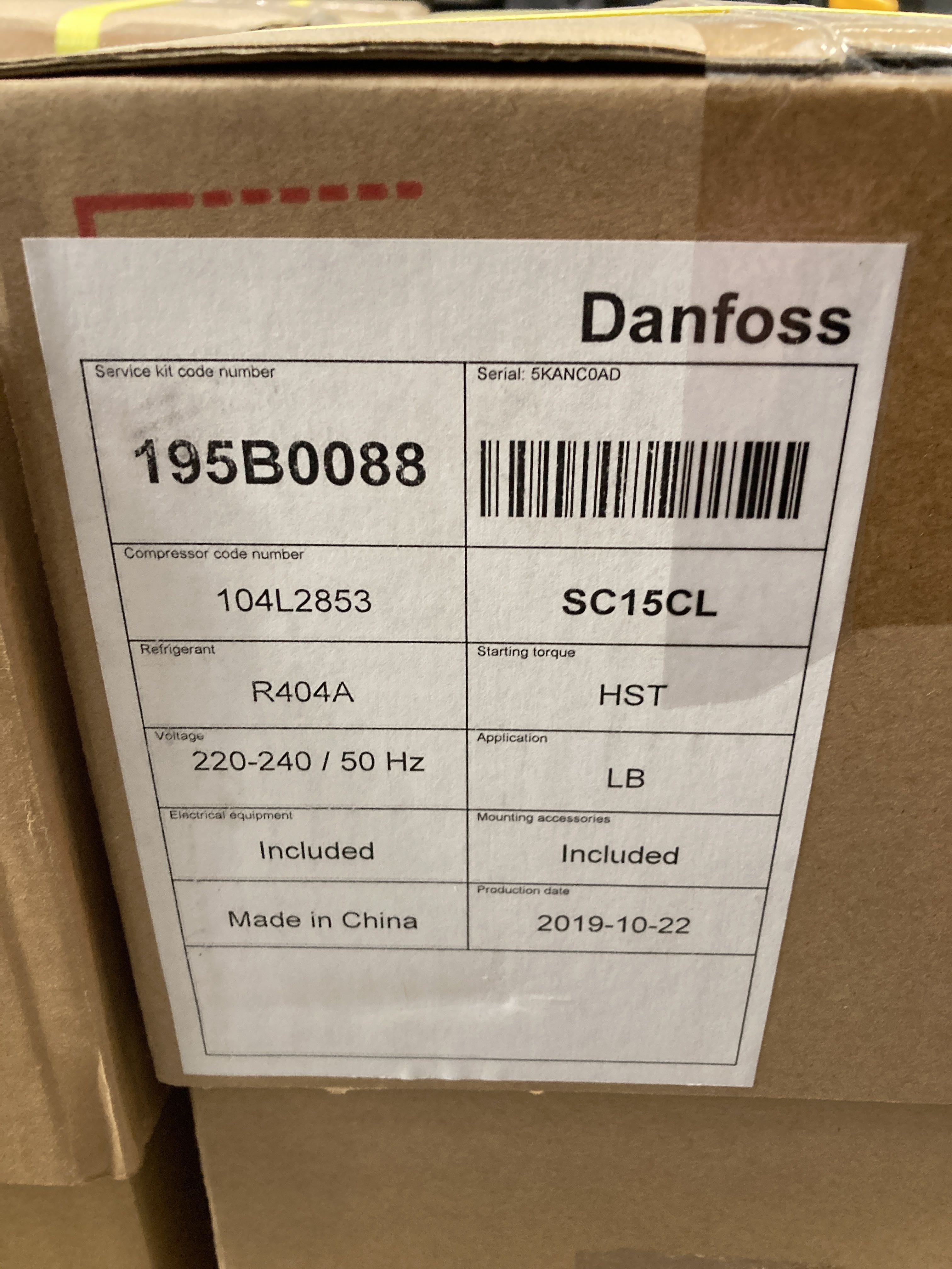 Kompressor Danfoss SC15CL - Auktioner online - Nätauktioner ...