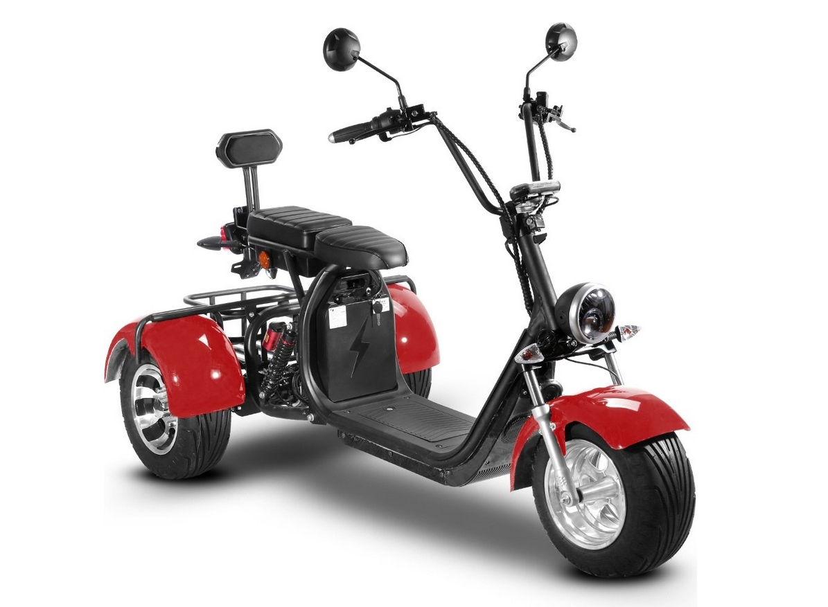 Elscooter Trehjuling - Röd 2000W - Auktioner online - Nätauktioner ...