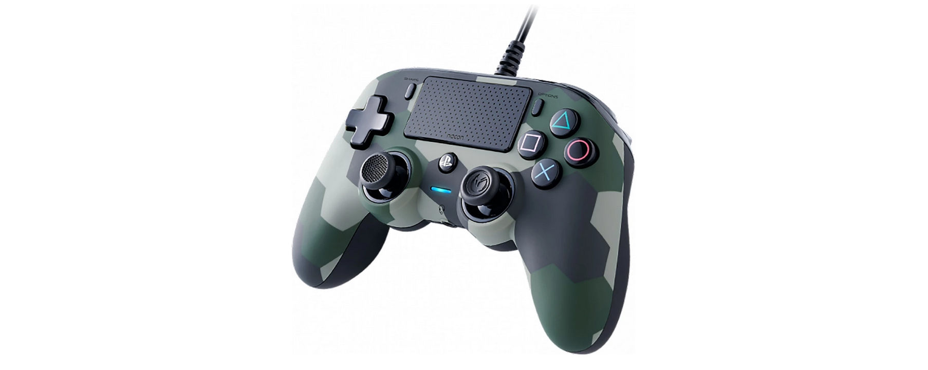 Hand control Nacon WIRED COMPACT CONTROLLER CAMO GRAY - PS Auction - We ...