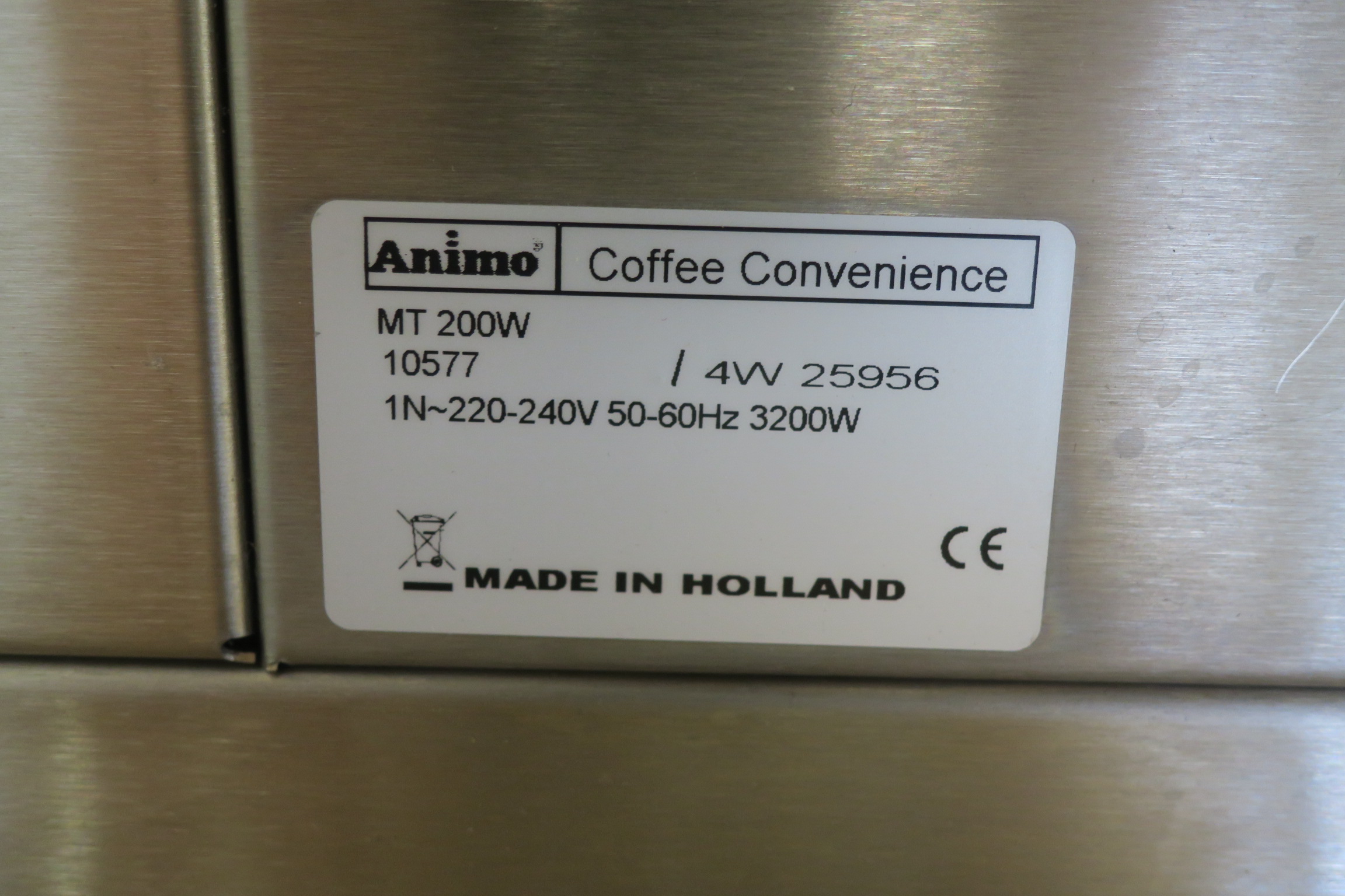 Coffee machine Animo MT 200W - PS Auction - We value the future ...