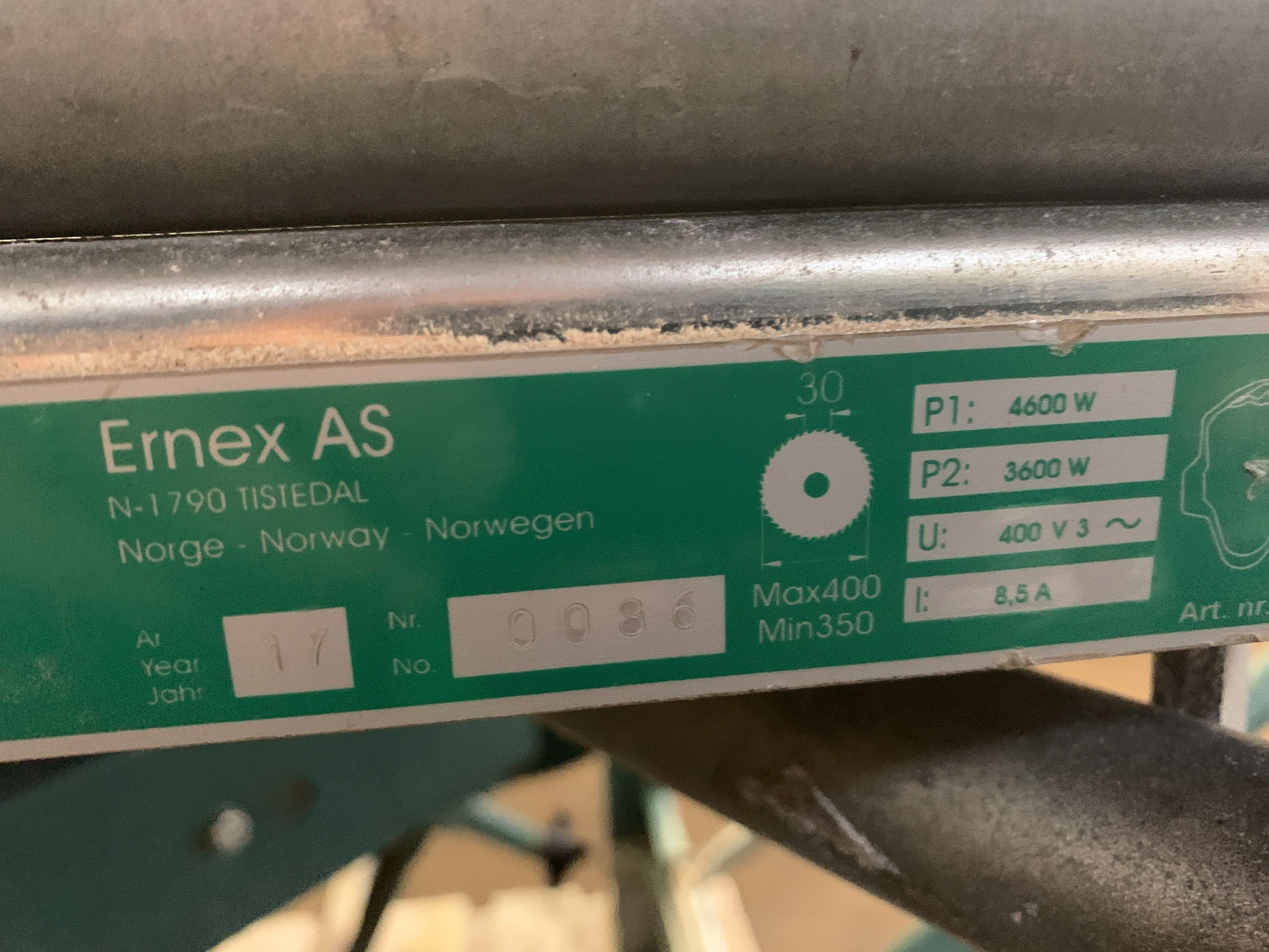 Split saw table saw fence saw Ernex 1603 -2017 - PS Auction - We value ...