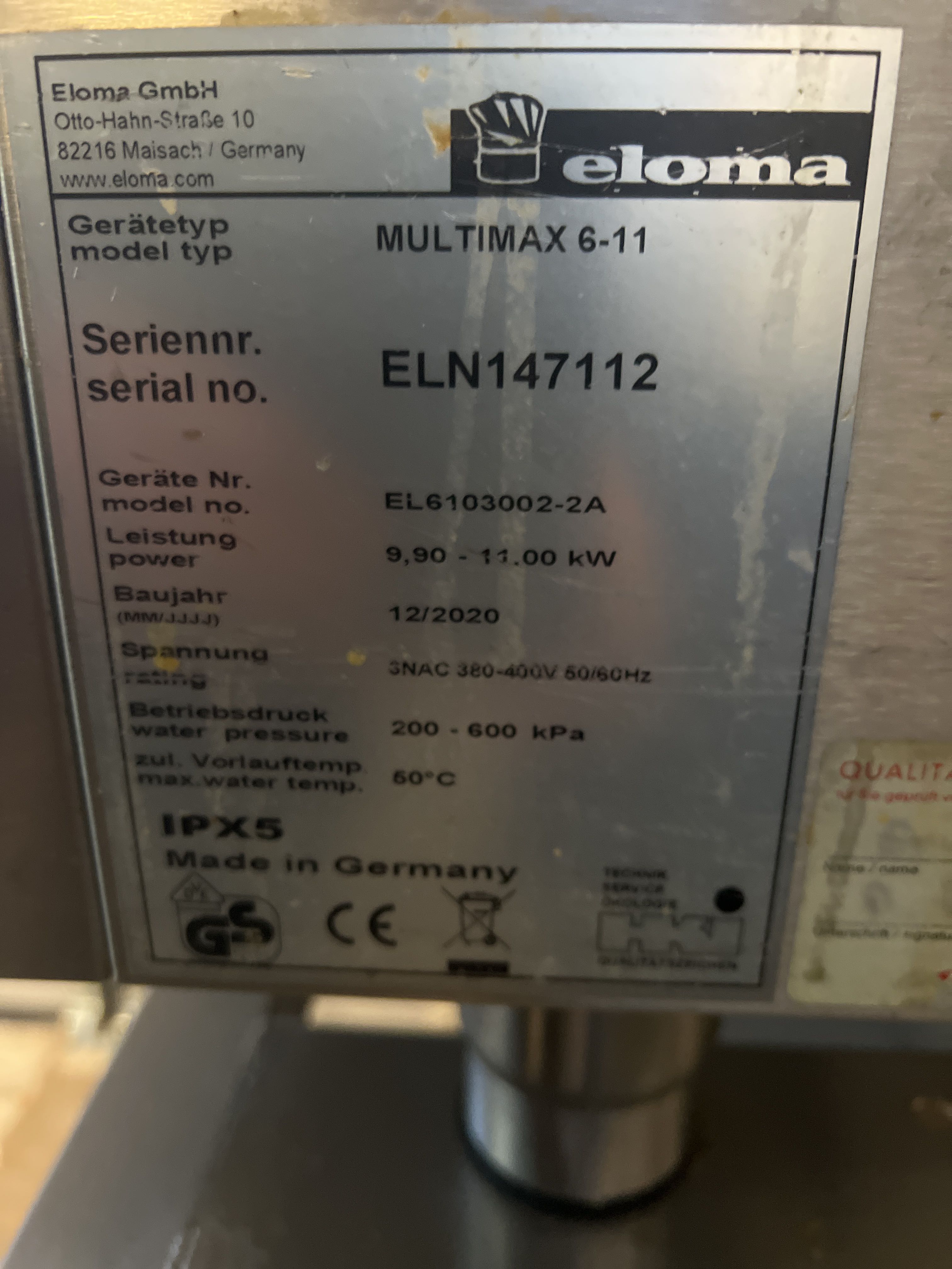 Eloma multimax oven with stand - PS Auction - We value the future ...