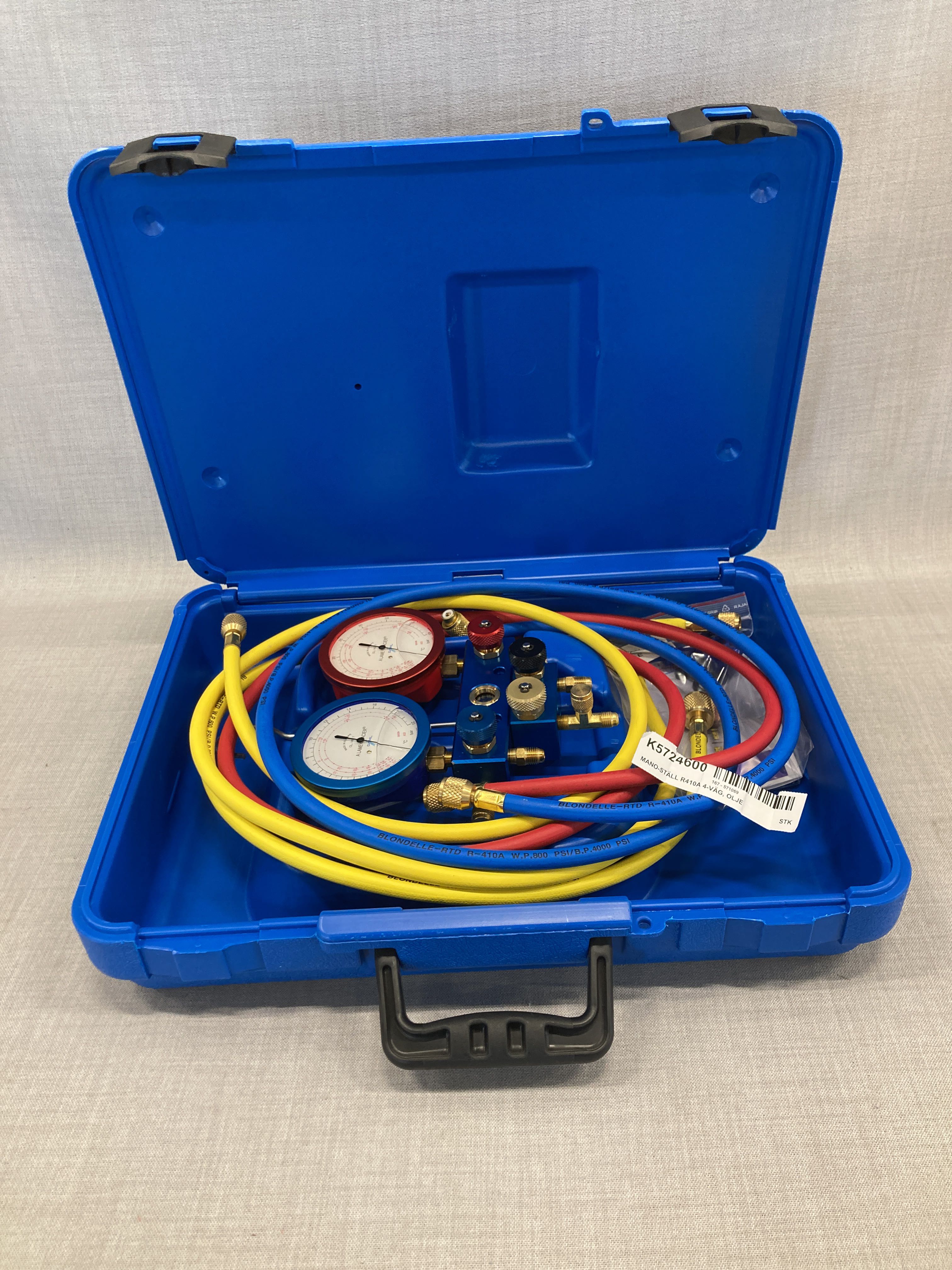 Pressure gauge stand, MANO STAND R410A 4-WAY, OIL - PS Auction - We ...