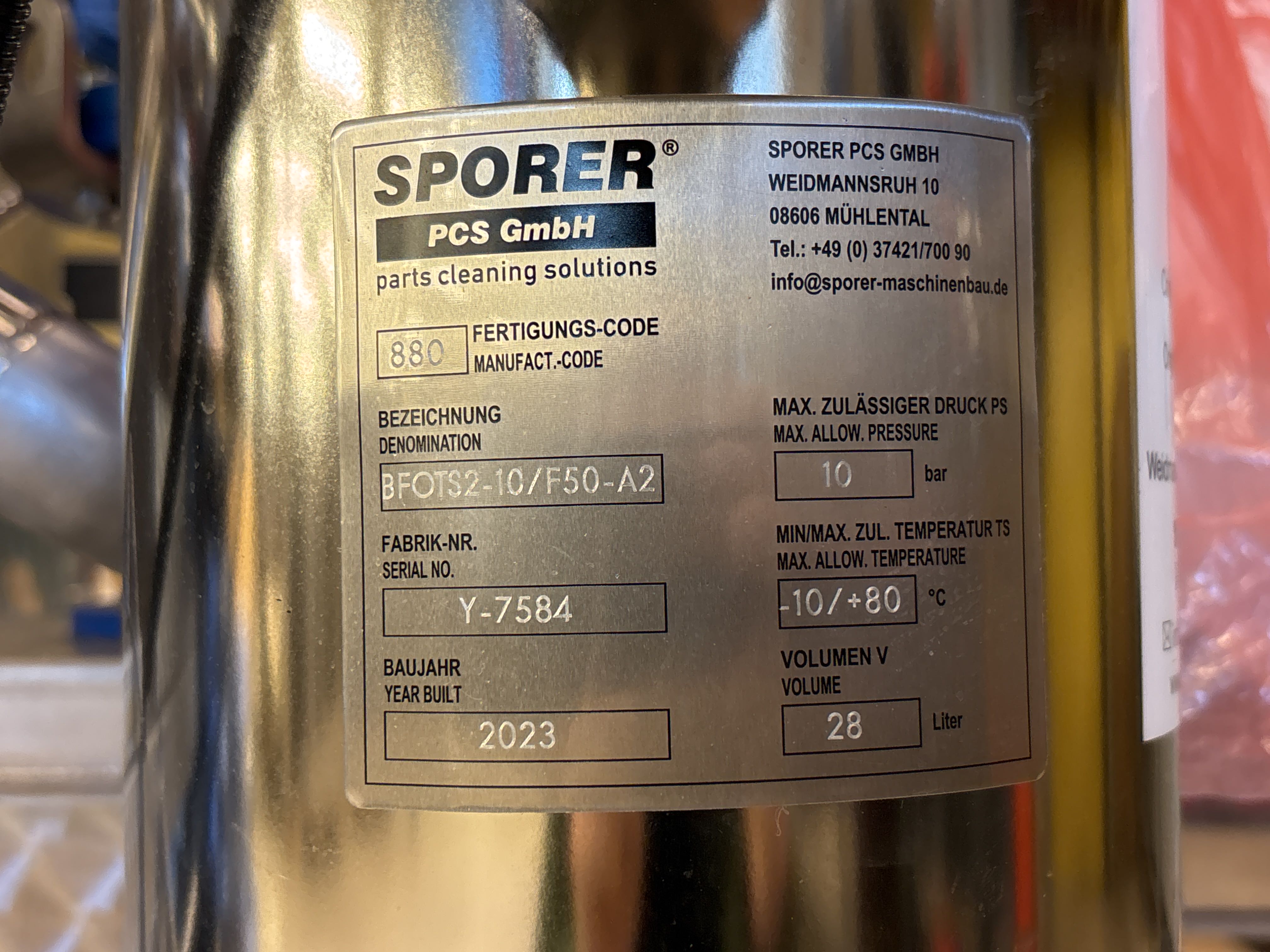 Komponenttvättmaskin Sporer TRL-S 900 -2023 - Auktioner online ...