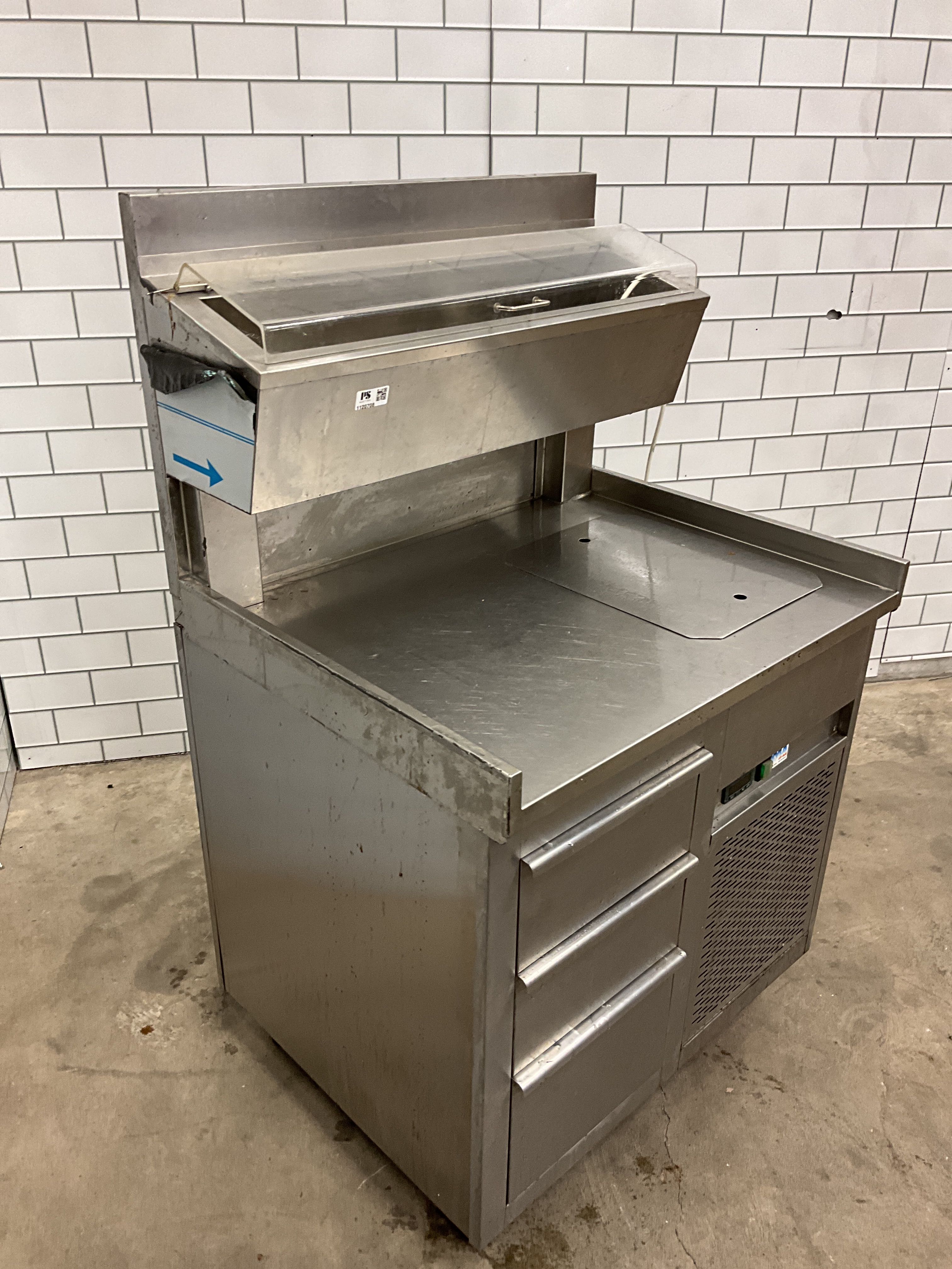 Cooling bench with cooling channel and three drawers - PS Auction - We ...