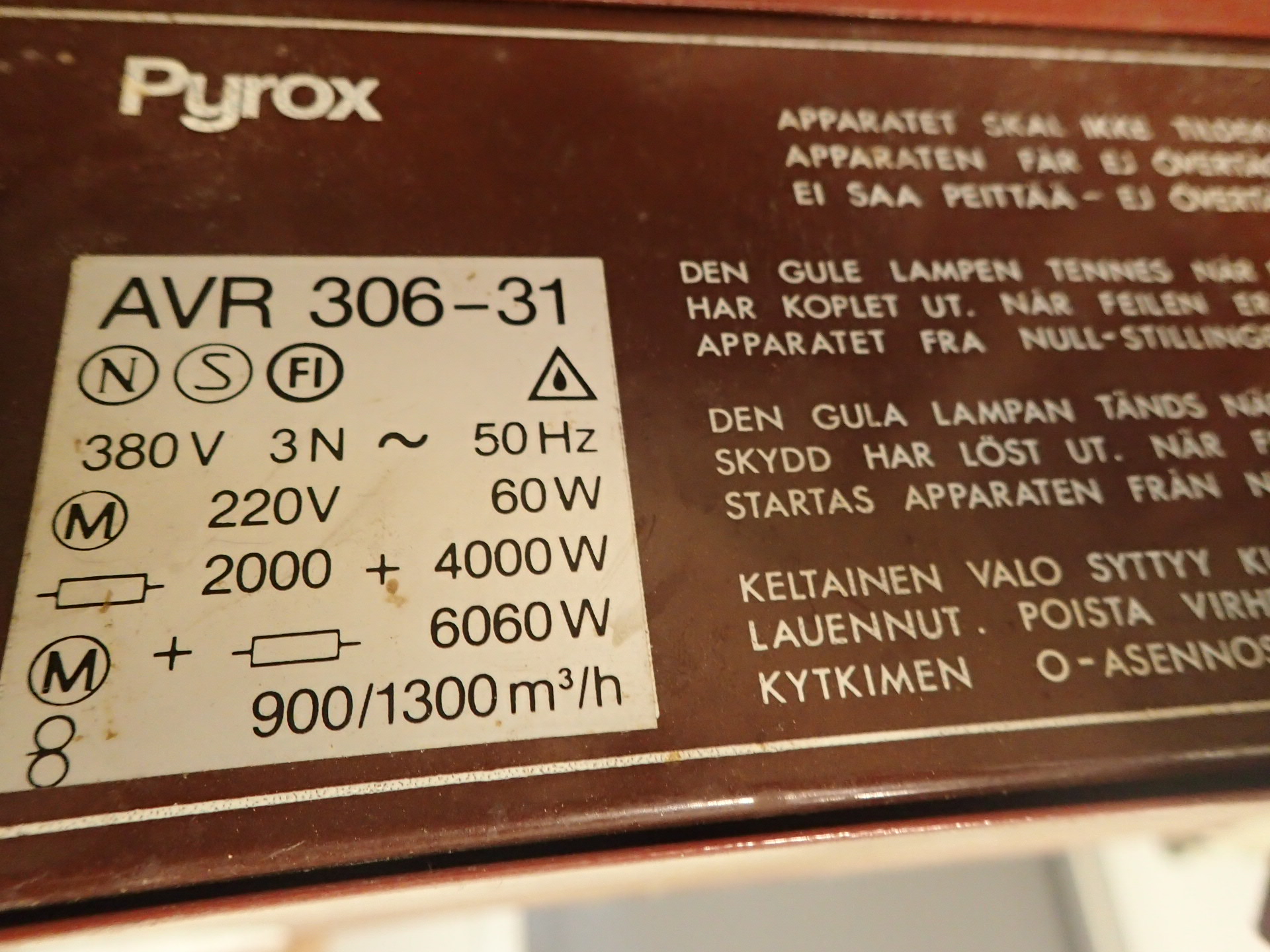 Pyrox AVR 306-31 - Auktioner online - Nätauktioner & Konkursauktioner | PS Auction