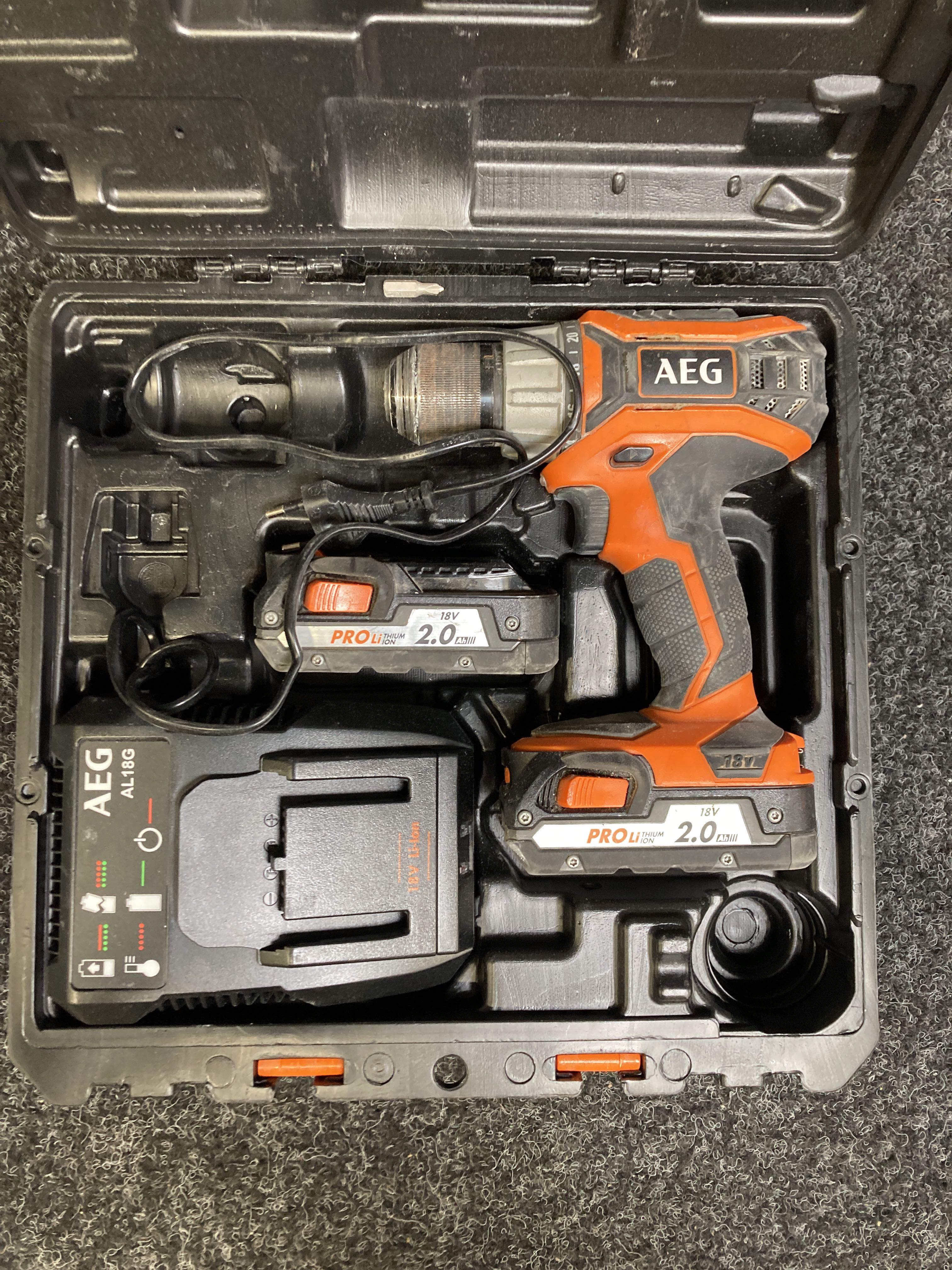 Impact drill AEG Powertools BS18C2 LI-202C - PS Auction - We value the ...