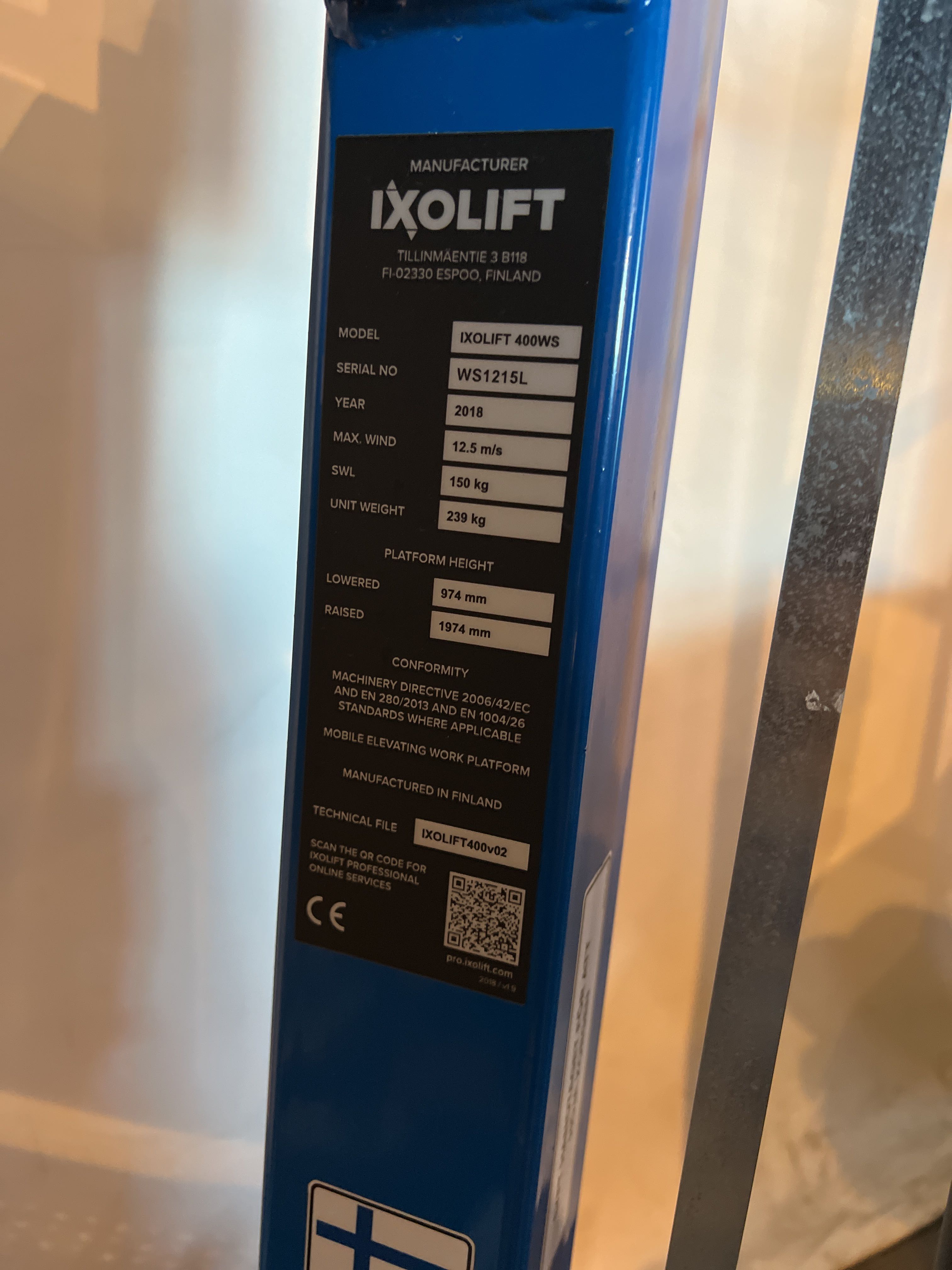 Personal lift Ixolift LTD - PS Auction - We value the future - Largest ...
