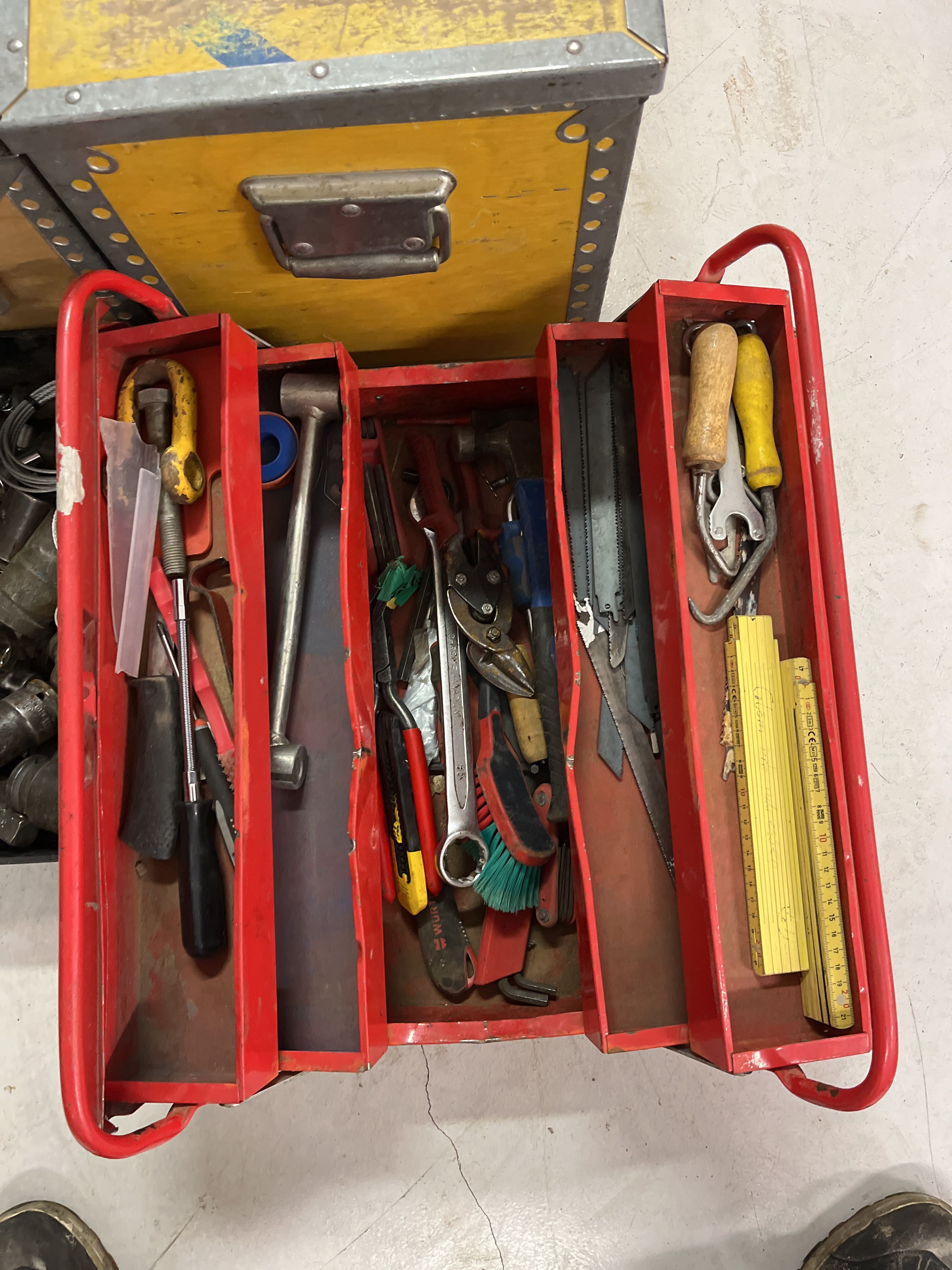 Construction boxes with sockets and various tools - PS Auction - We ...