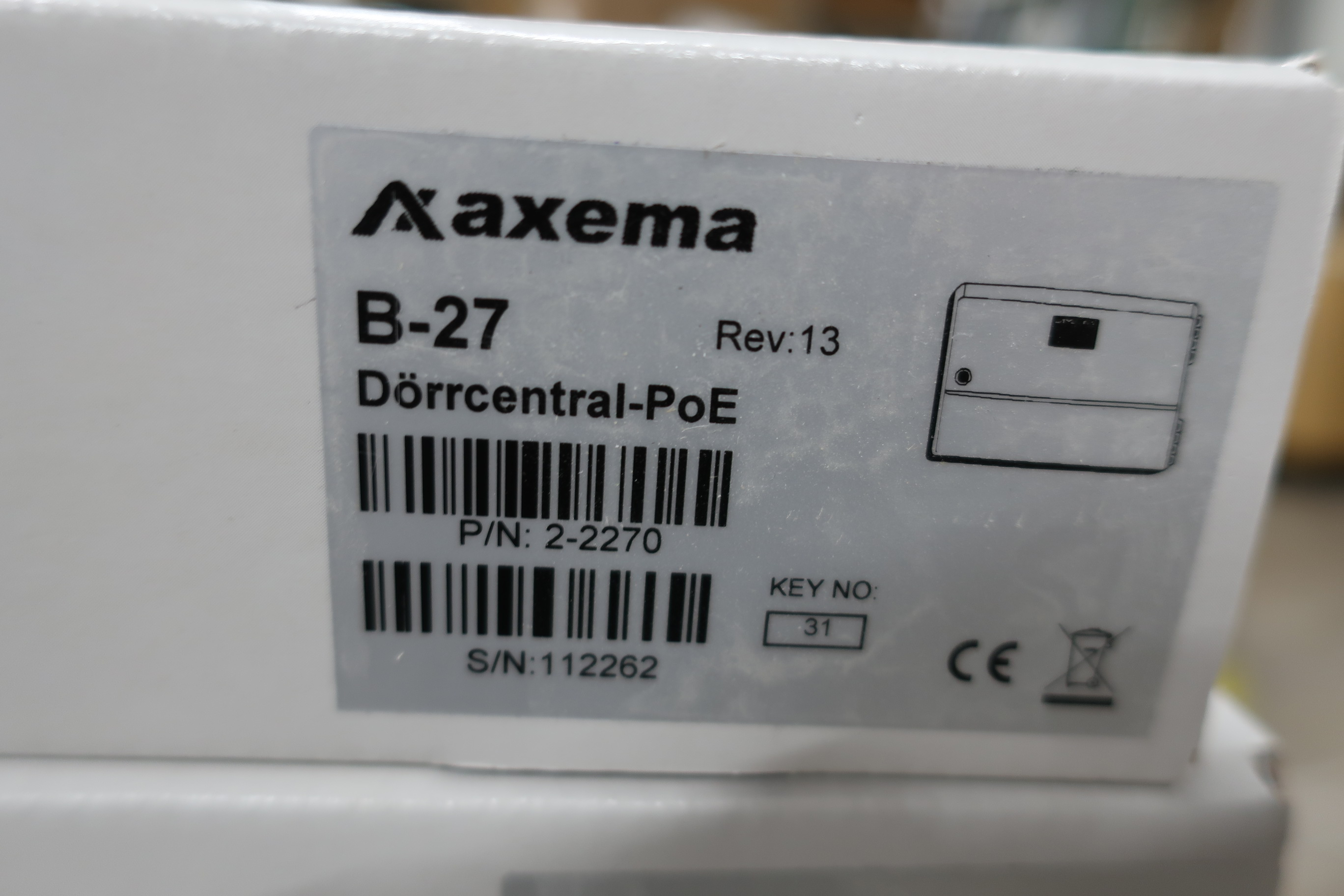 Door center Axema B-27 - PS Auction - We value the future - Largest in ...