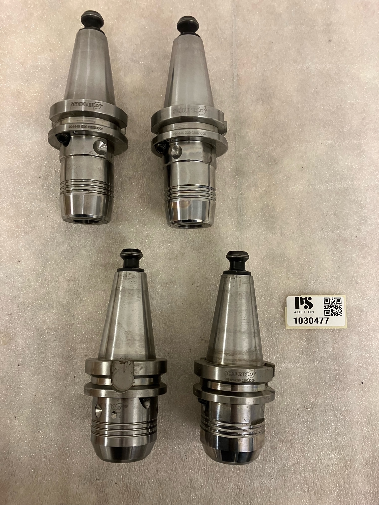 Schunk hydraulic holders BT40 (4pcs) - PS Auction - We value the future ...