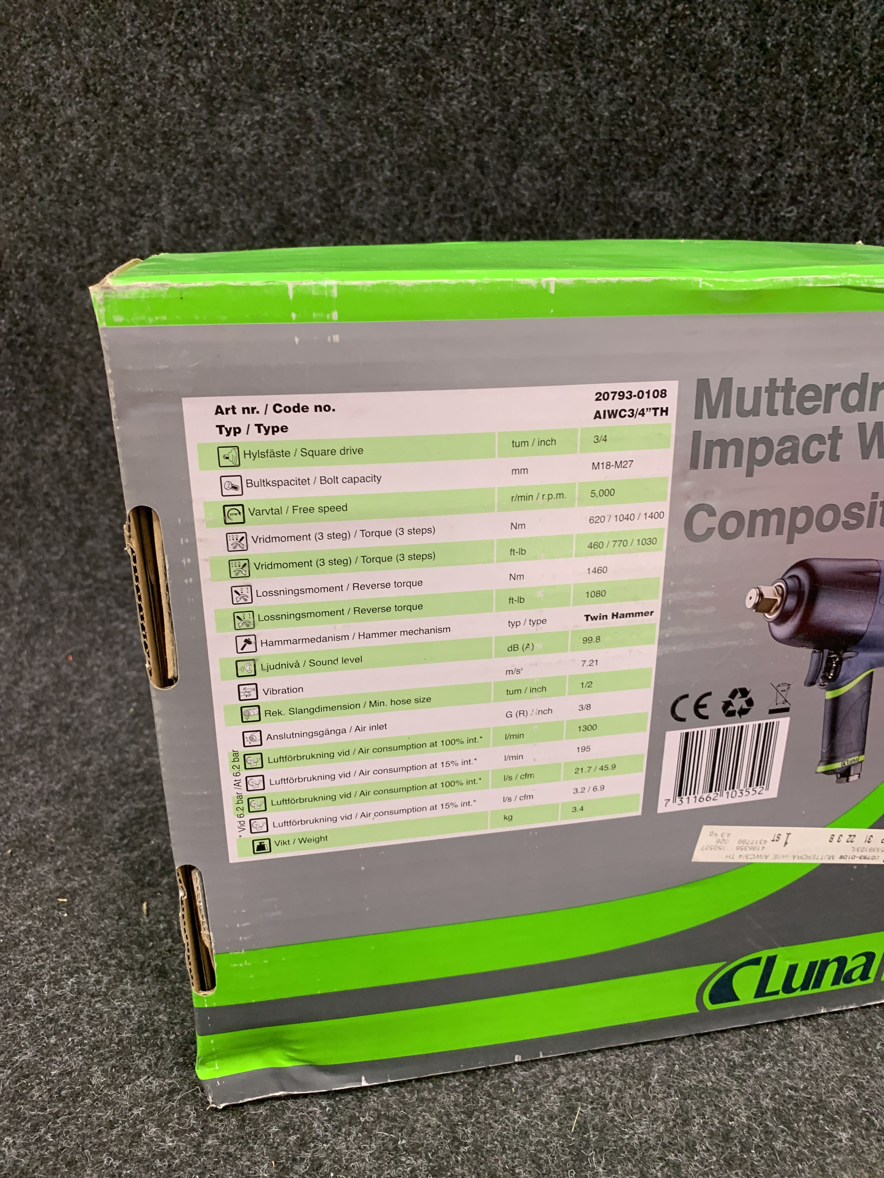 Nut driver Luna AIW C3/4"TH - PS Auction - We value the future ...