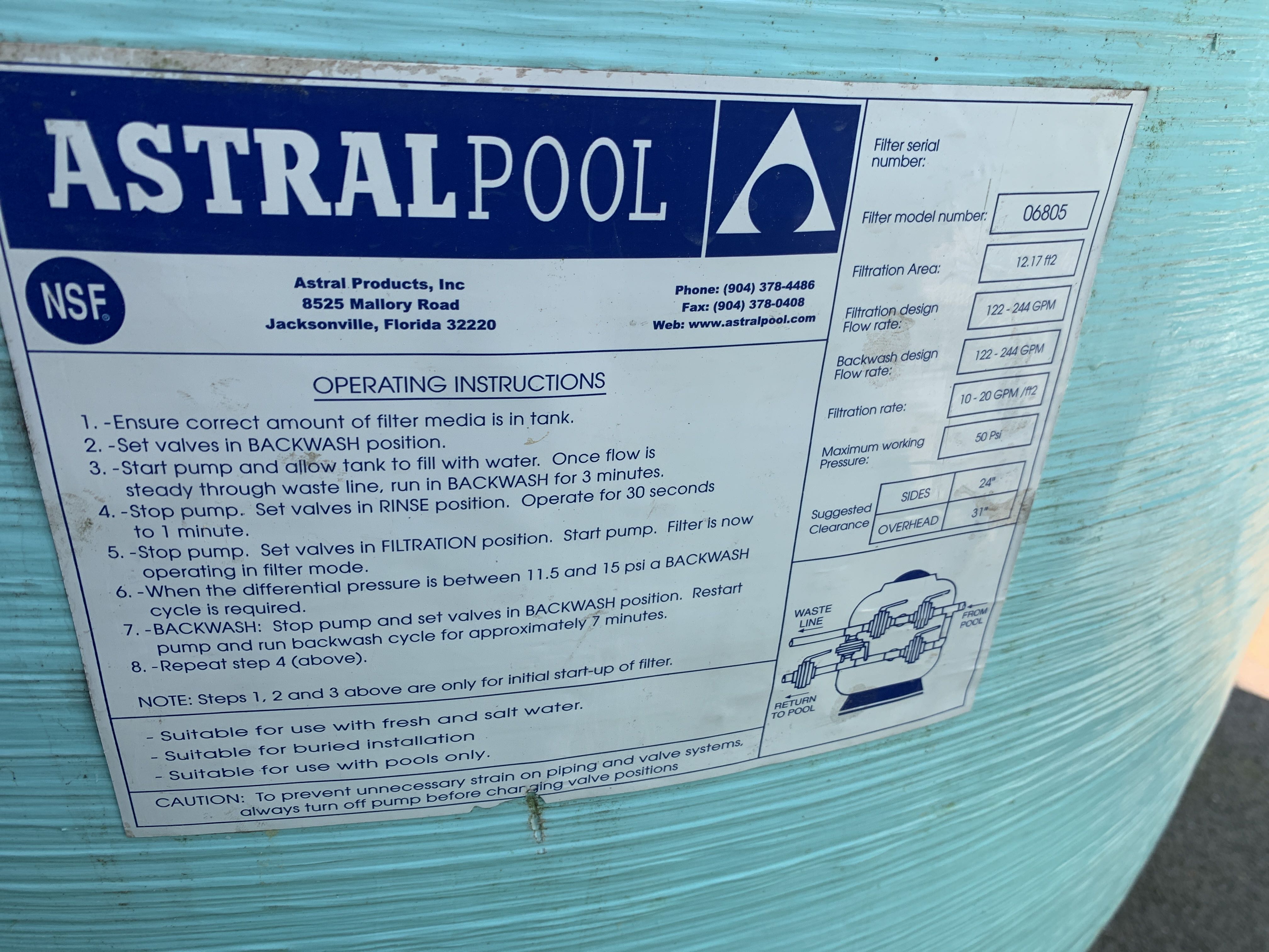 Large sand filter with pump - PS Auction - We value the future ...