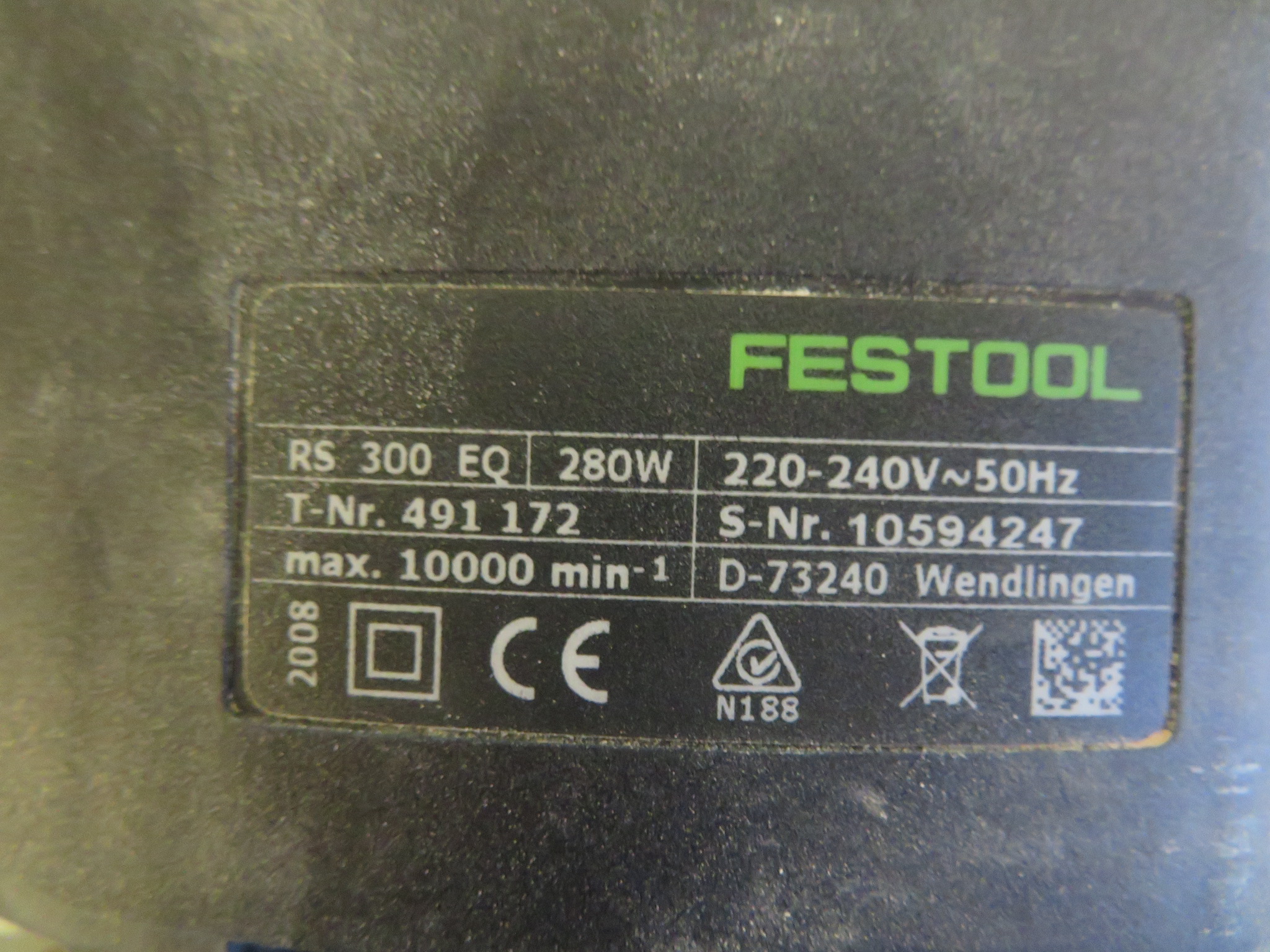 Surface grinder - Festool RS 300 EQ - PS Auction - We value the future ...