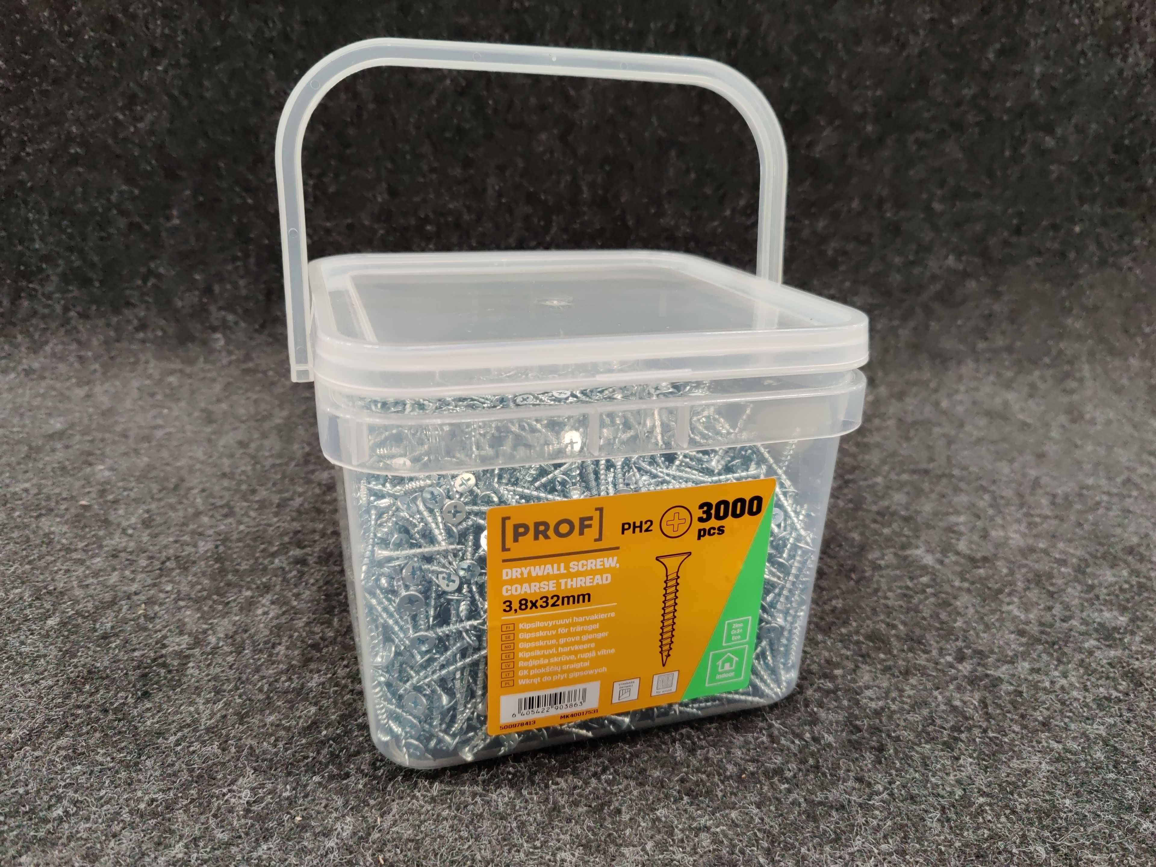 135 st Förpackningar Gipsskruv för träregel Prof 3,8x32 mm - Auktioner ...