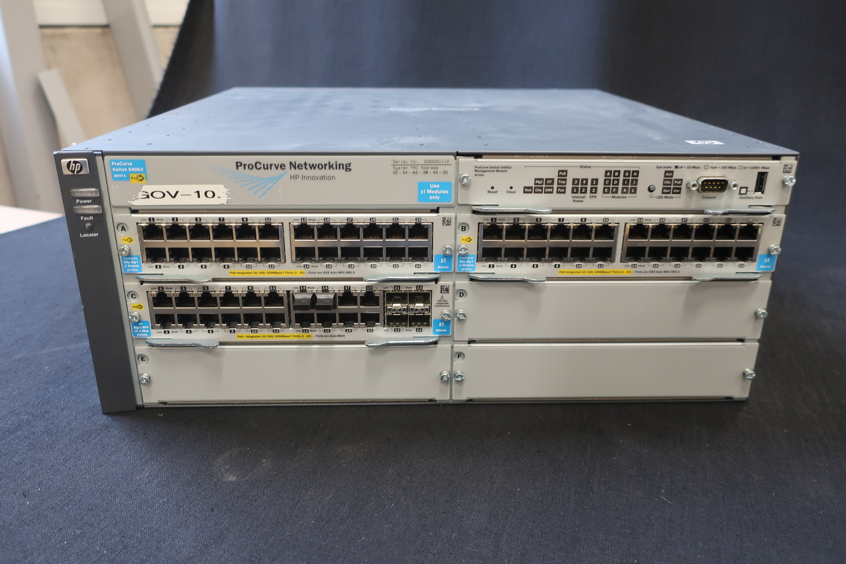 HP ProCurve Network Switch with HP Gigabit Modules - PS Auction - We ...