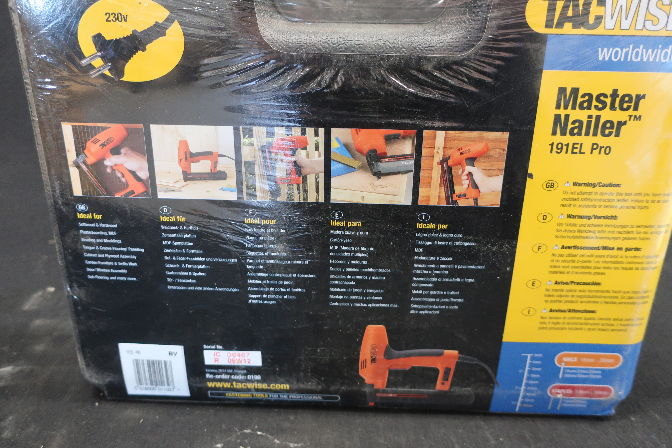 Spik/klammerpistol Tacwise master nailer 191EL Pro - Fri frakt ...