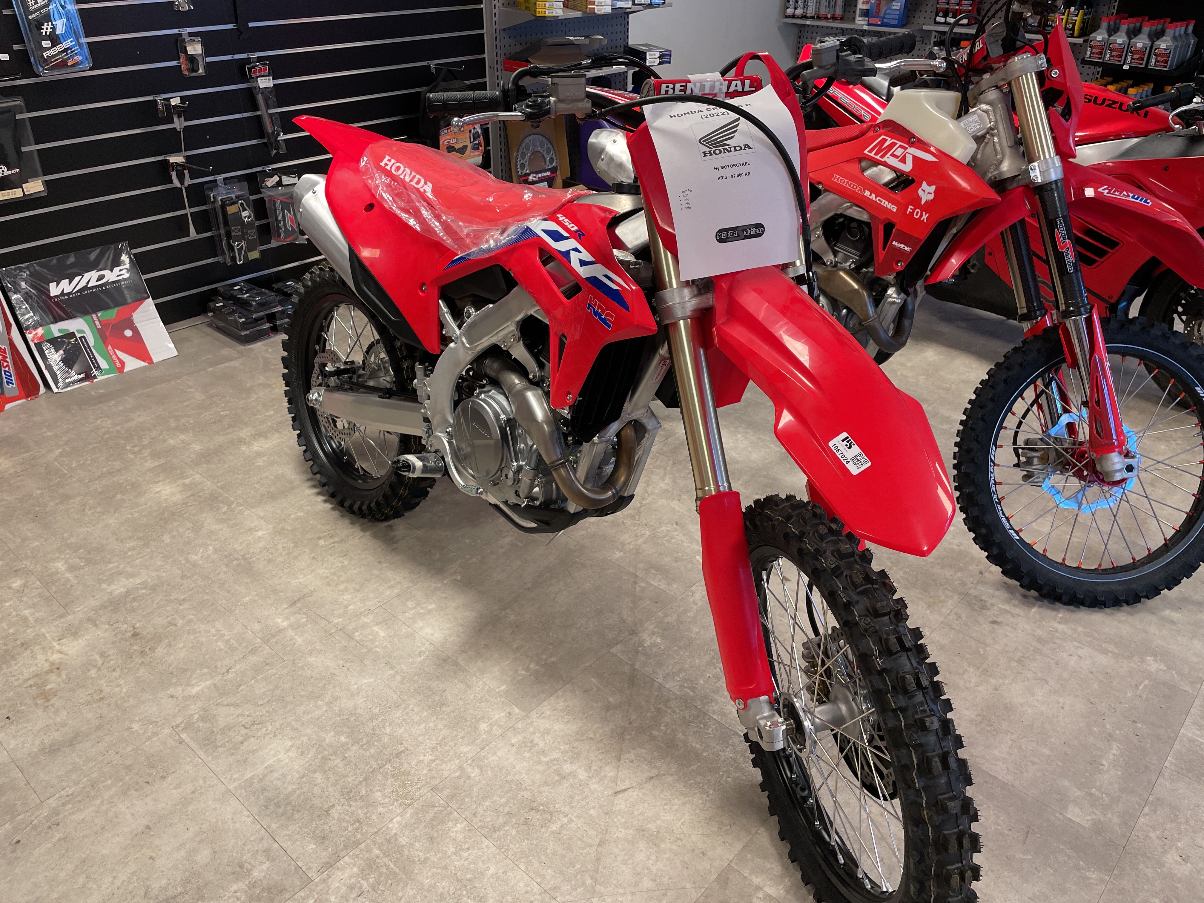 Cross Honda CRF450R - 2022 Ny - Auktioner online - Nätauktioner ...