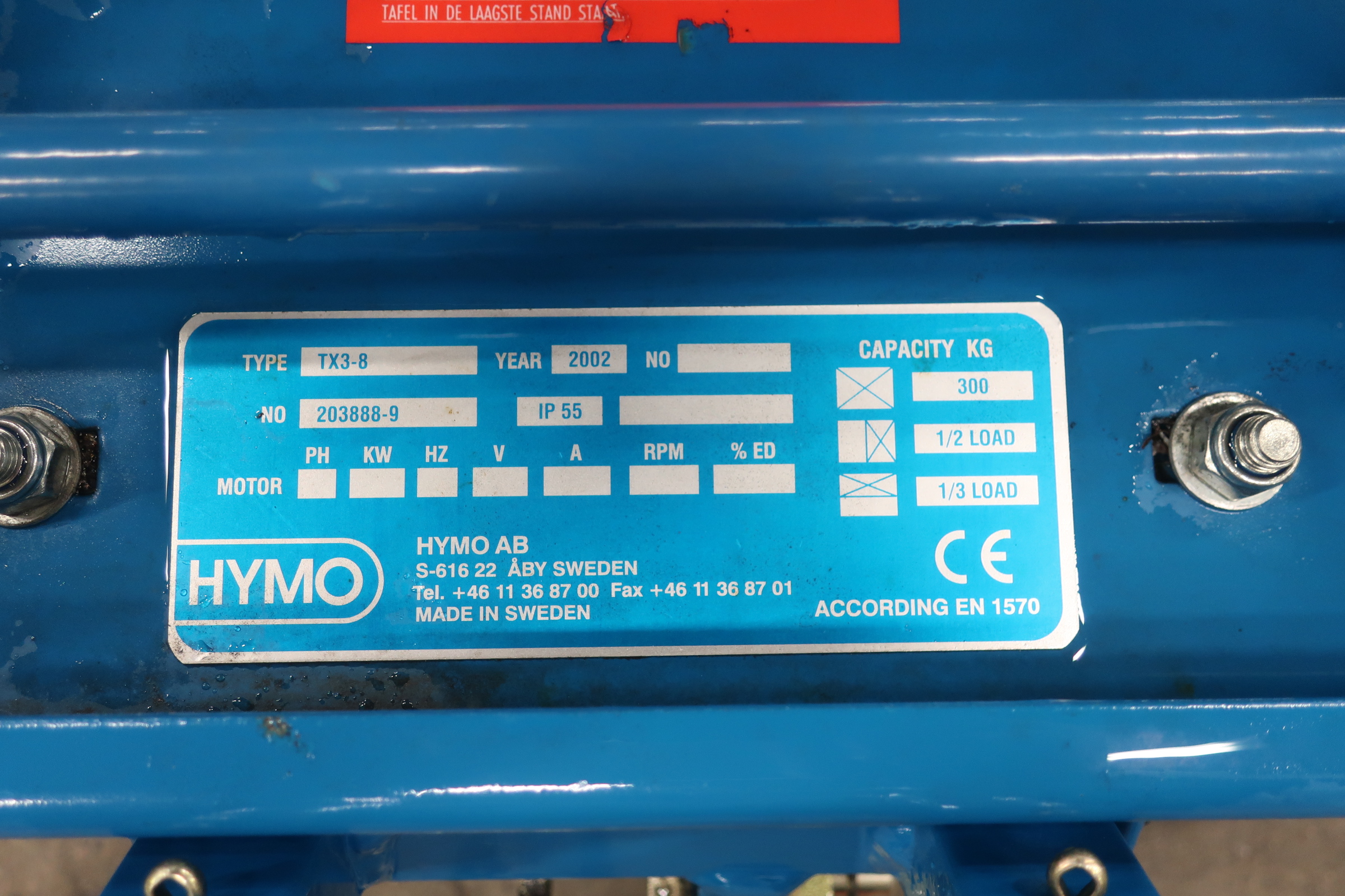 Lifting table on wheels, HYMO TX3-8, 300kg - PS Auction - We value the ...
