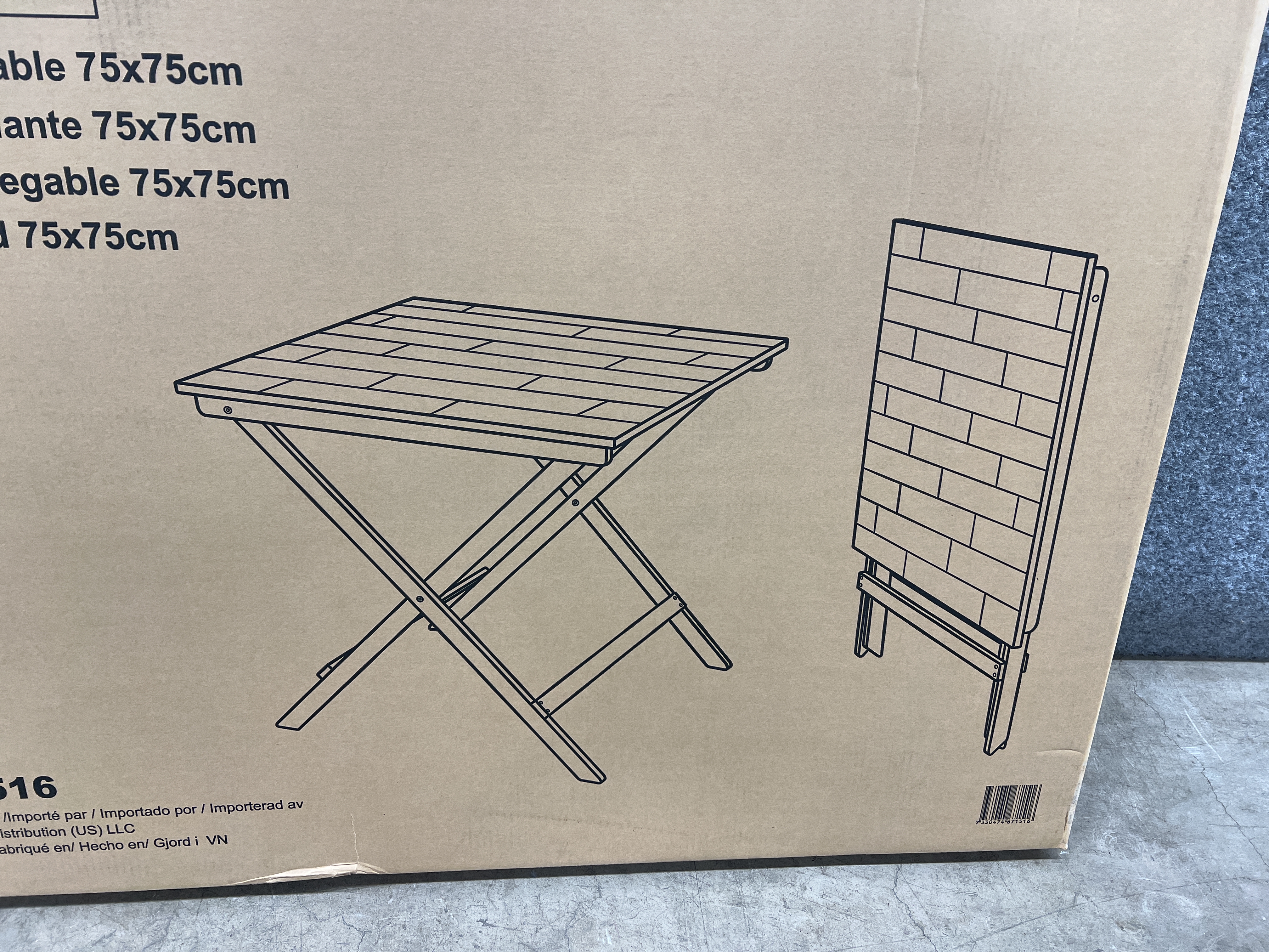 Folding table Sydney golden teak, Interbuild - PS Auction - We value ...