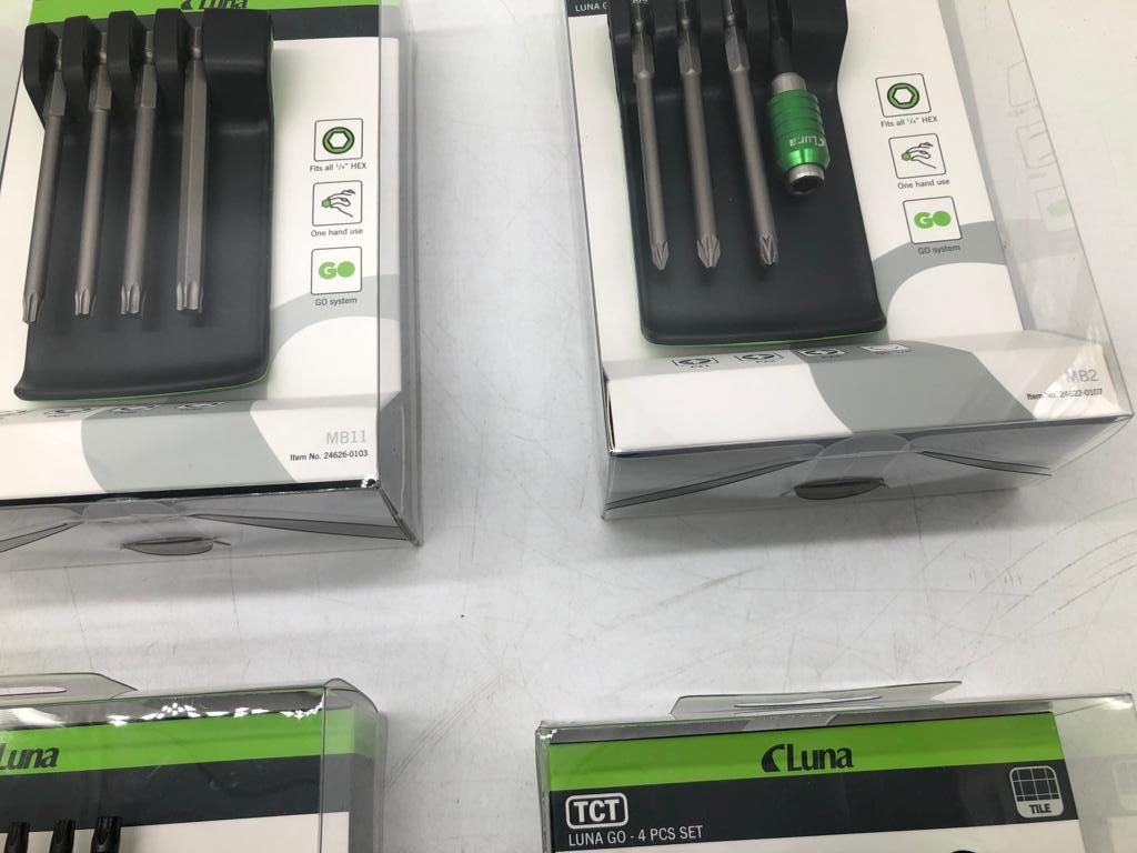 5 st Luna Go bitsatser + 1 st bältesclip, MB1, MB11, MB2, MD30C, SB4 ...