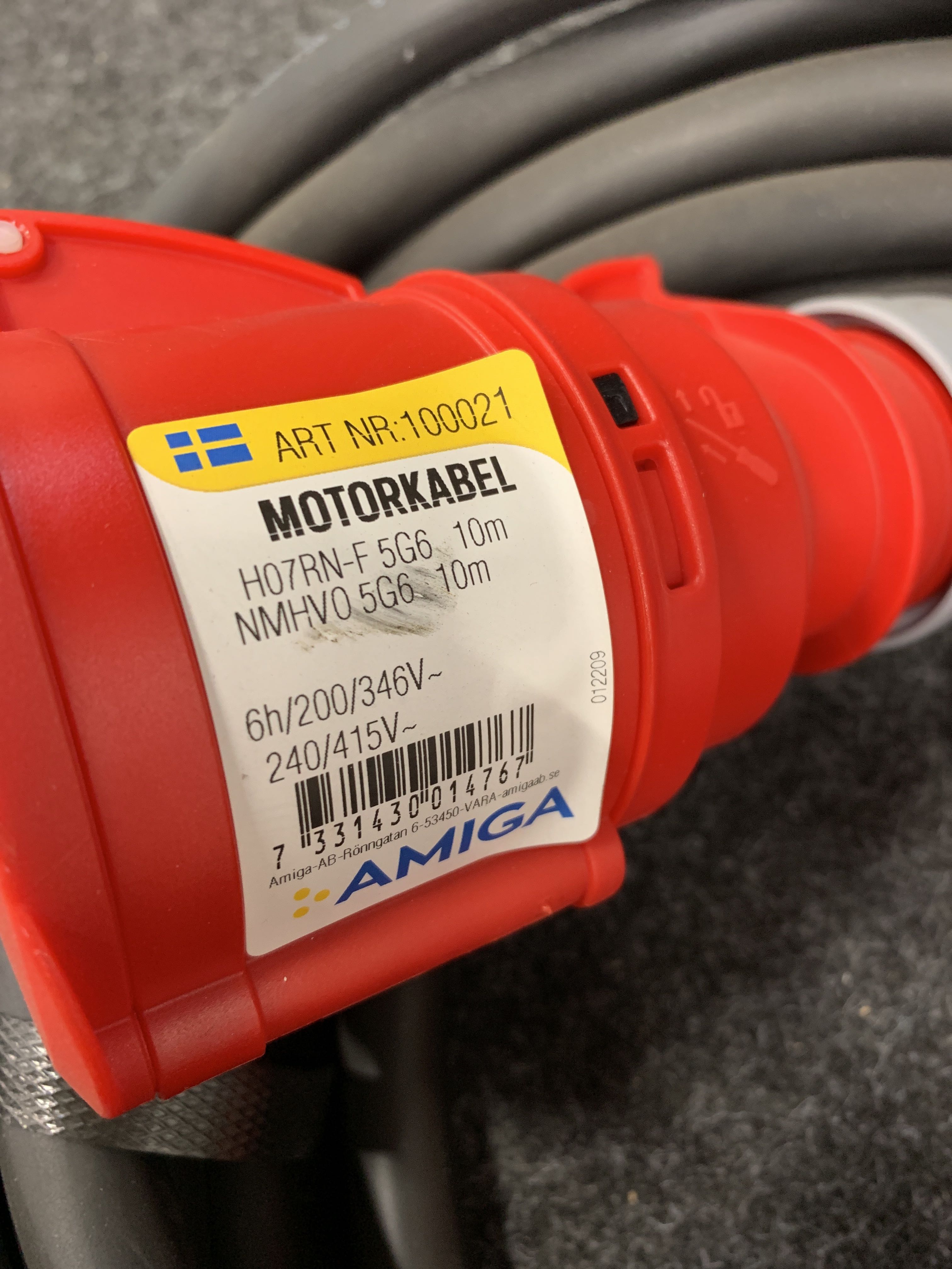 Motorkabel Amiga 32A 10 meter - Auktioner online - Nätauktioner & Konkursauktioner | PS Auction