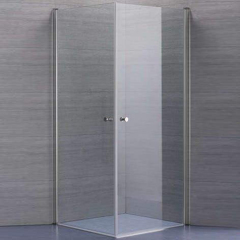 Shower corner Alterna Lusso Straight LxW: 900x900 mm, Clear glass - PS ...