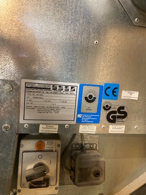 Chip extractor Felder RL 160 -2002 - PS Auction - We value the future ...
