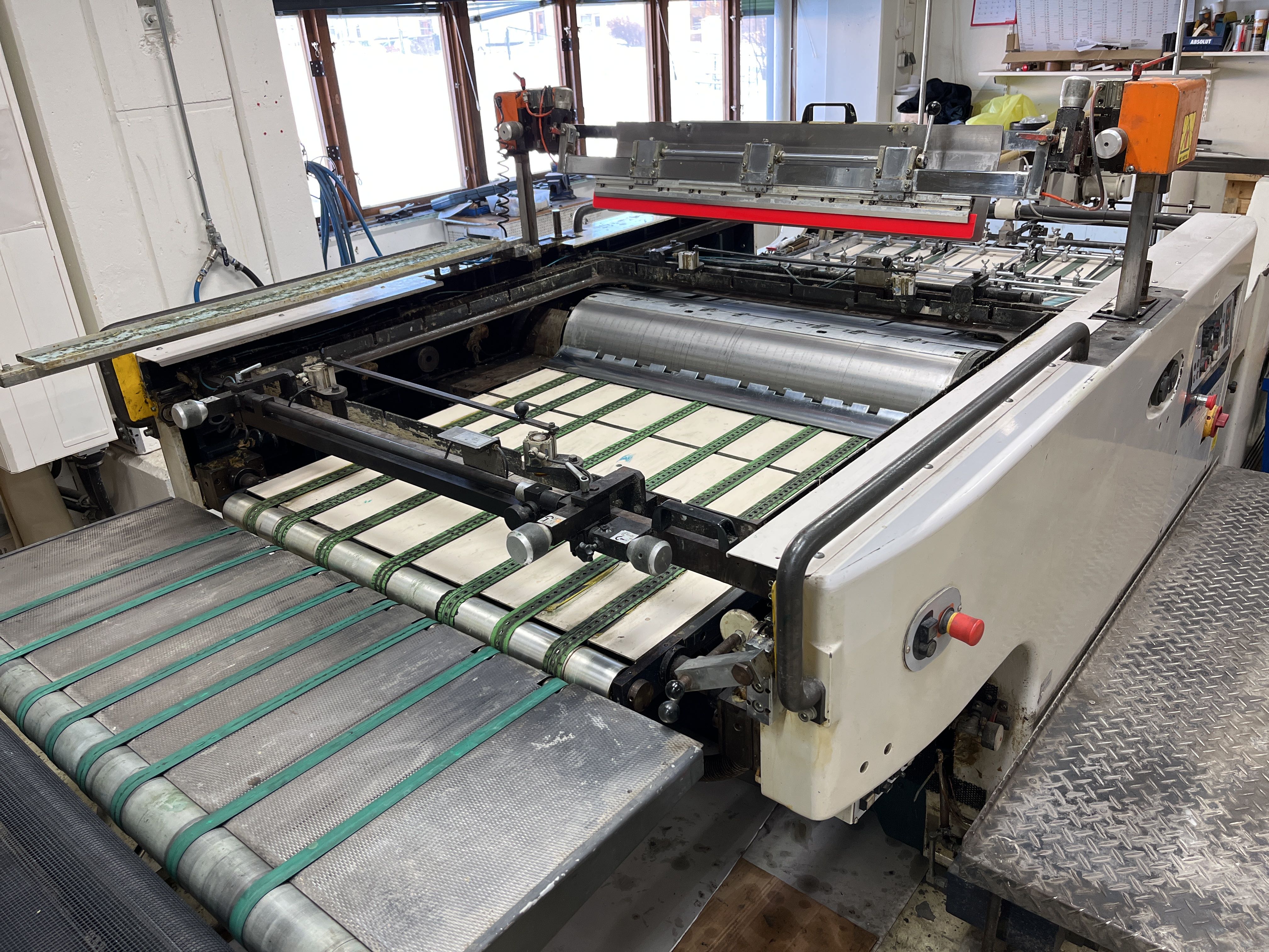 Screen printing line Sakurai, STRO-102A x Trumax - PS Auction - We ...