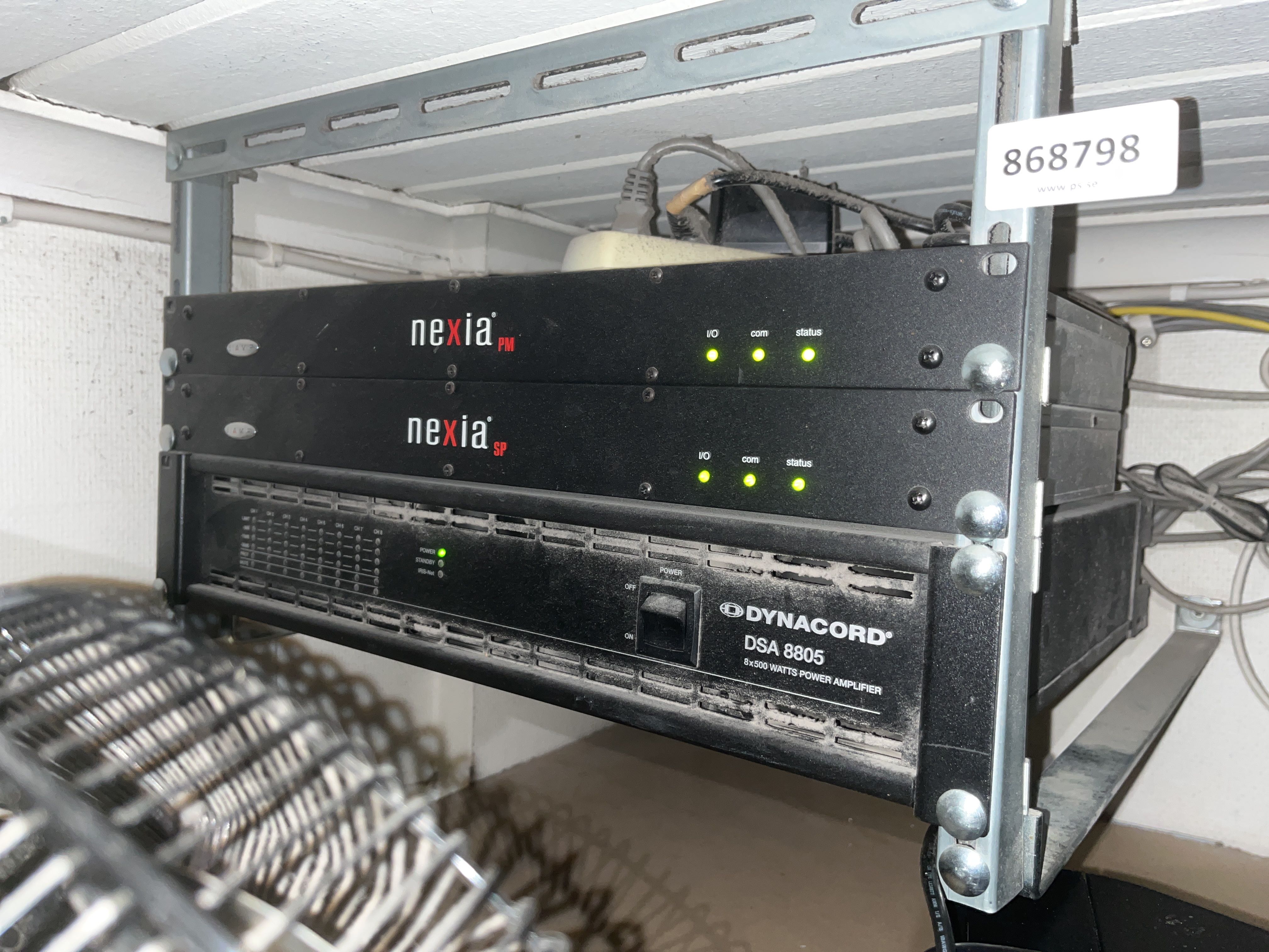 Slutsteg rack Nexia PM, SP / Dynacord DSA8805 - Auktioner online ...