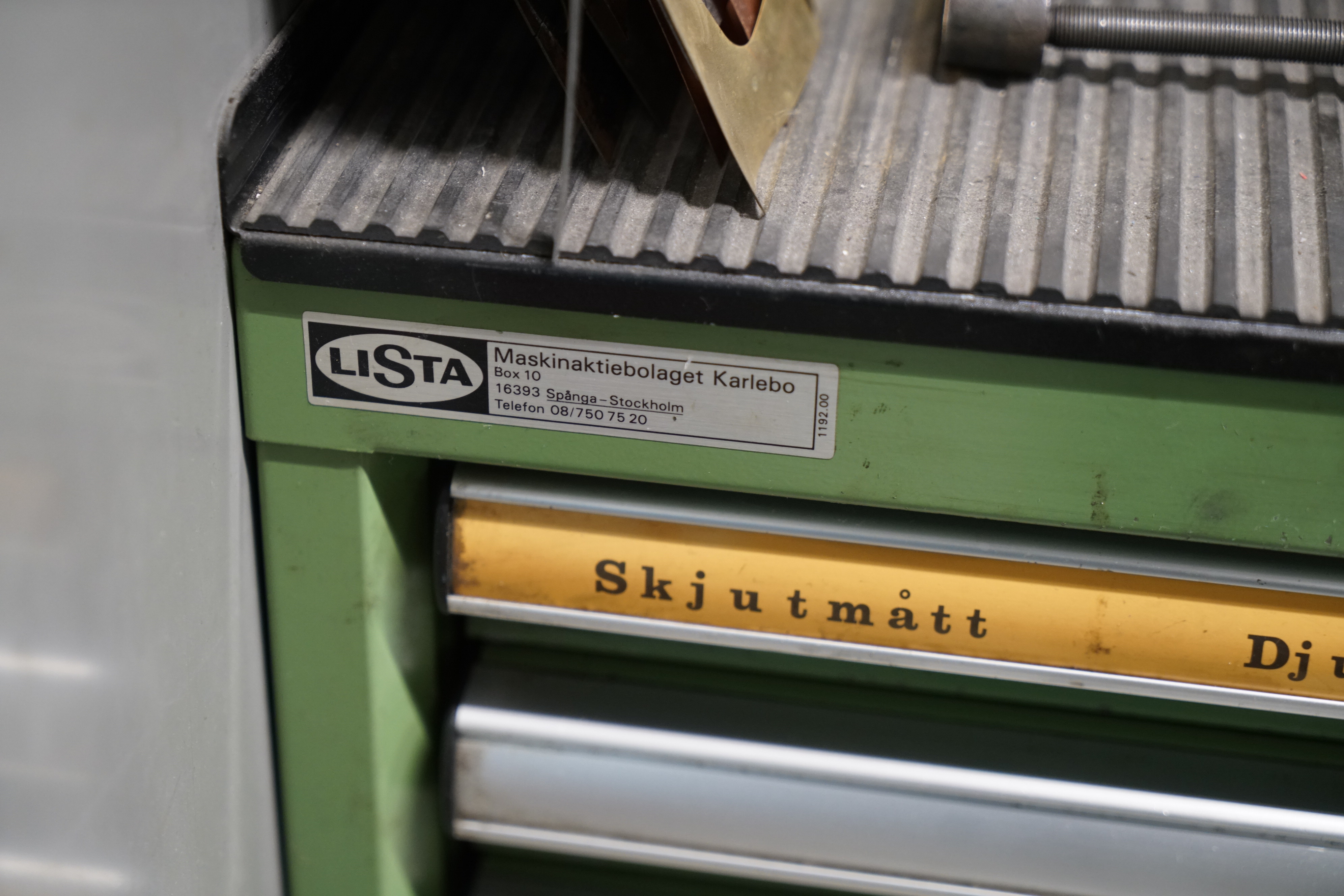 Workshop cabinet LISTA with drawer inserts – without contents - PS ...