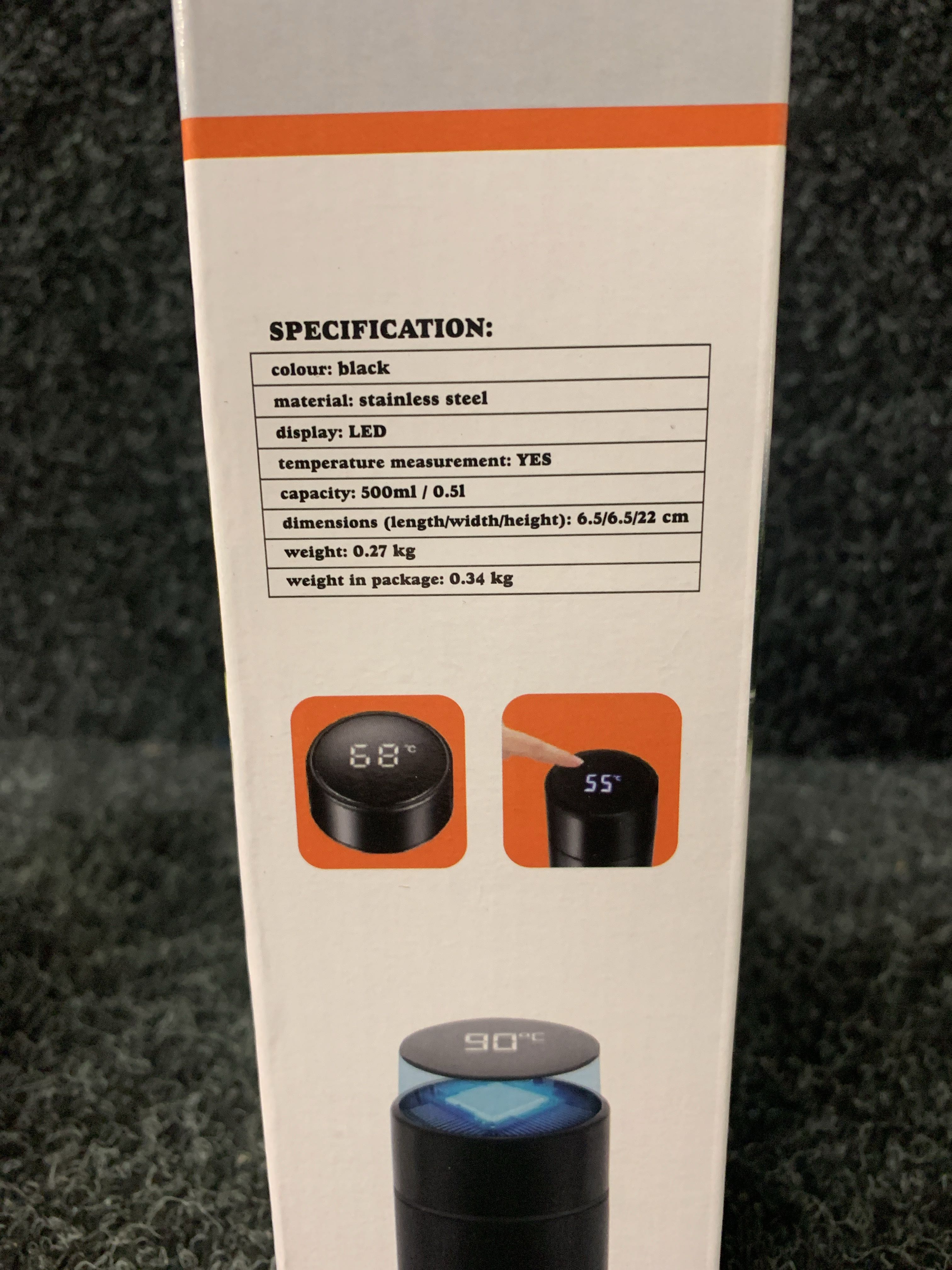 2 st Termosar med temperatur display - Auktioner online - Nätauktioner & Konkursauktioner | PS ...