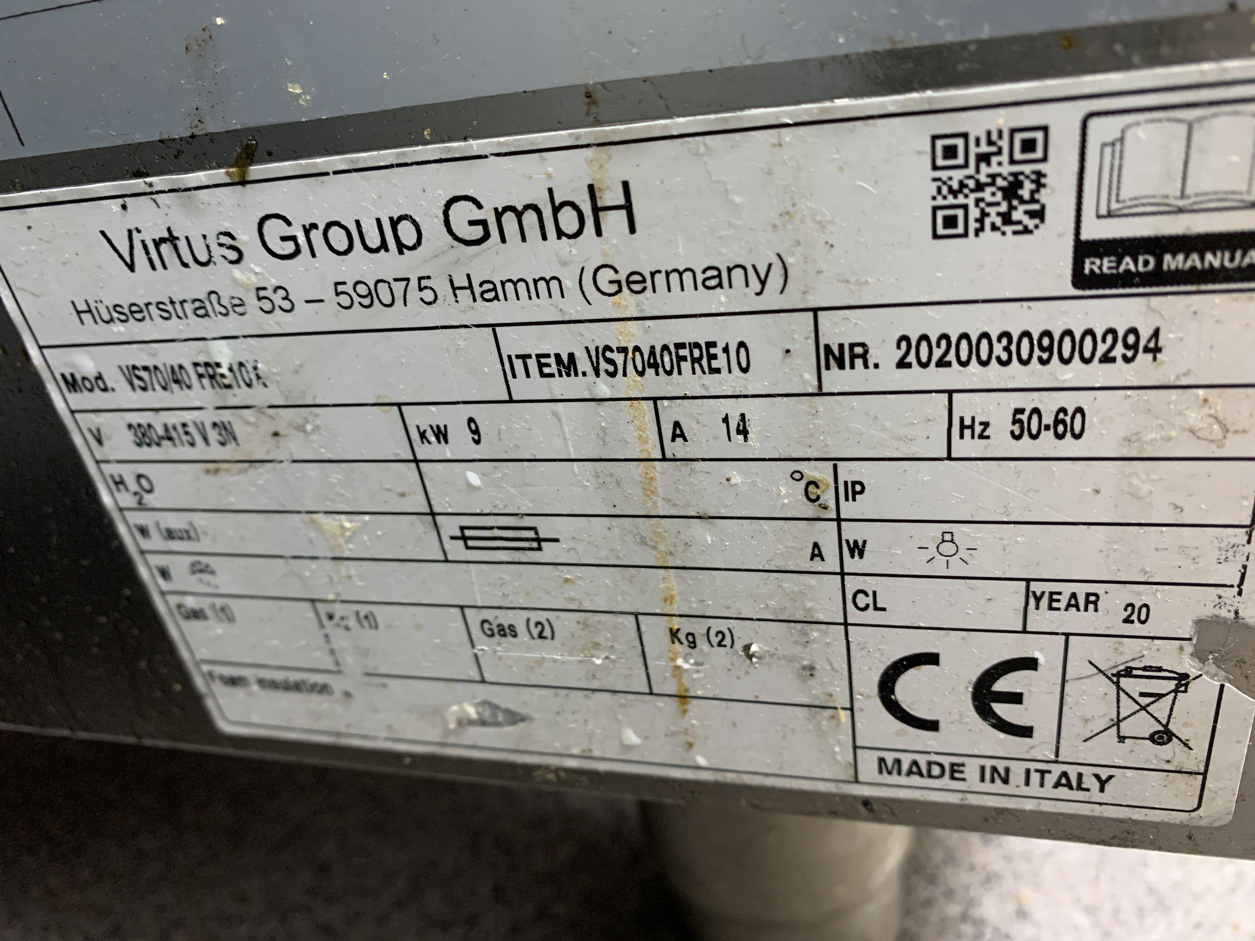 Fritös med underskåp Virtus VS70/40 FRE10X - Auktioner online - Nätauktioner & Konkursauktioner ...