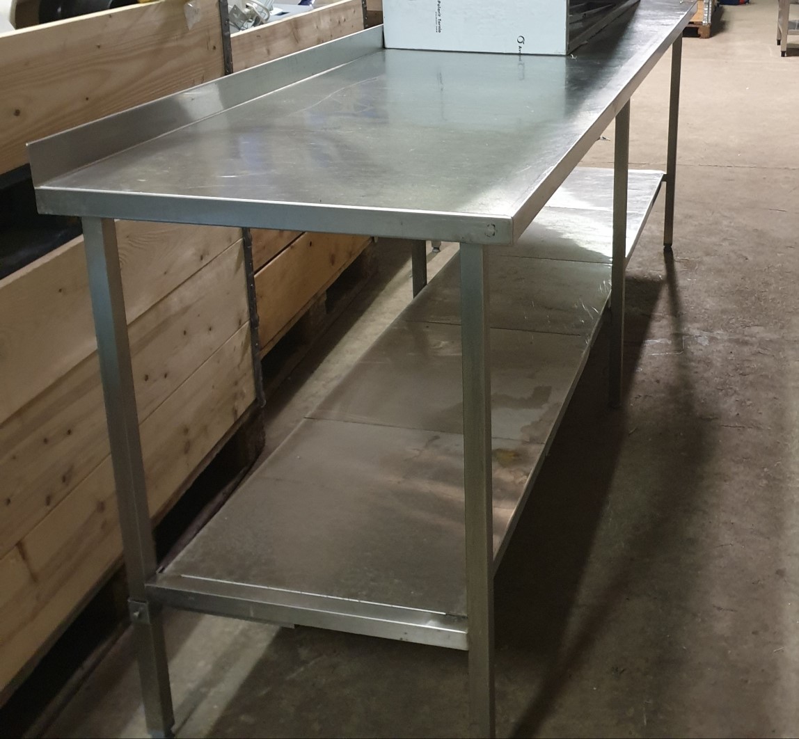 Stainless steel bench at an angle. - PS Auction - We value the future ...