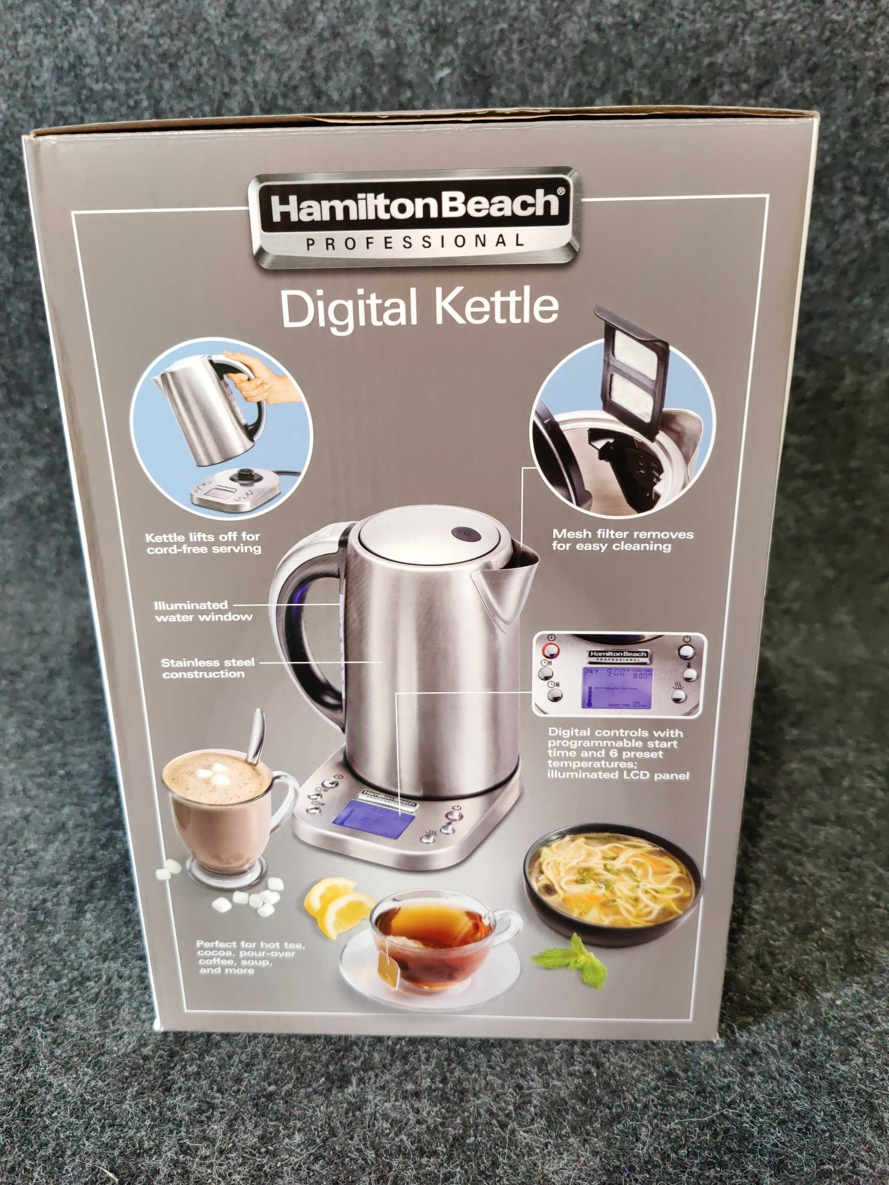 Kettle Hamilton Beach Professional 1.7 L Digital Kettle - PS Auction ...