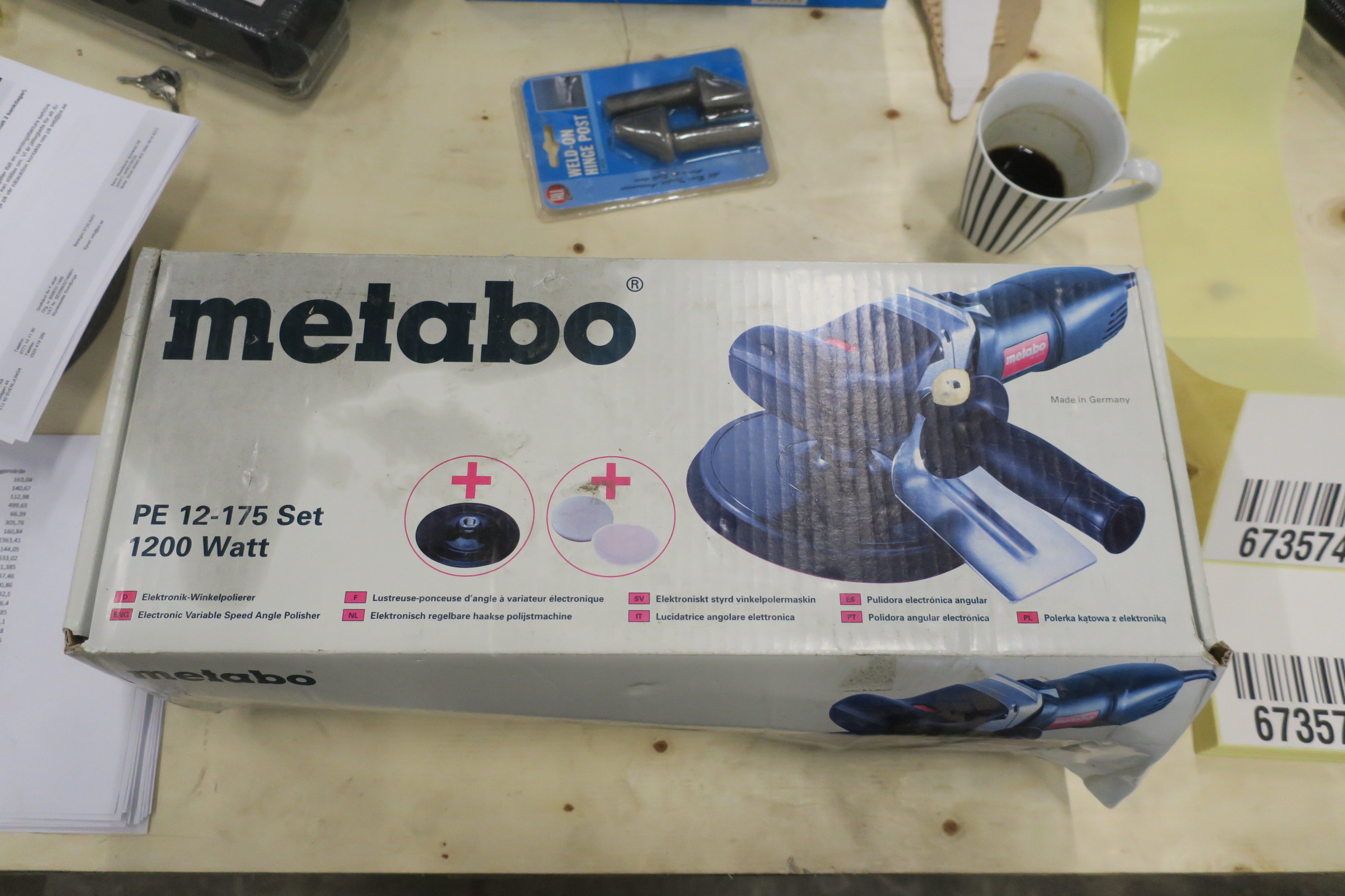 Polishing machine Metabo PE 12-175 Set 1200W - PS Auction - We value ...