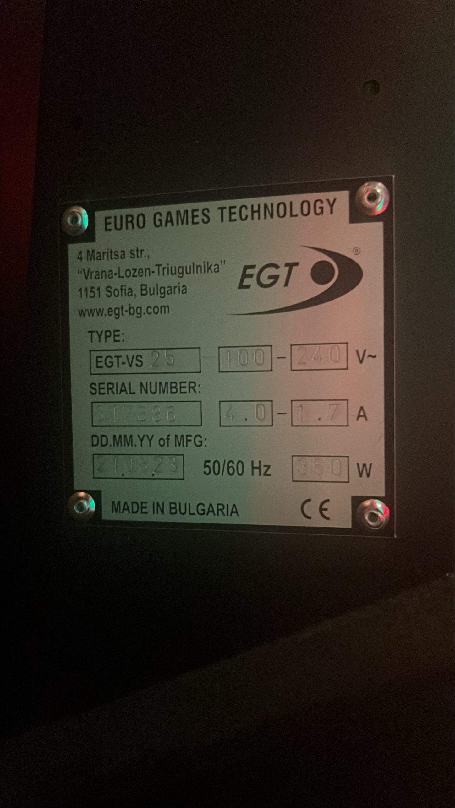 Slot machine EGT G32/32 VIP – Red general (2023) + VIP chair - PS ...