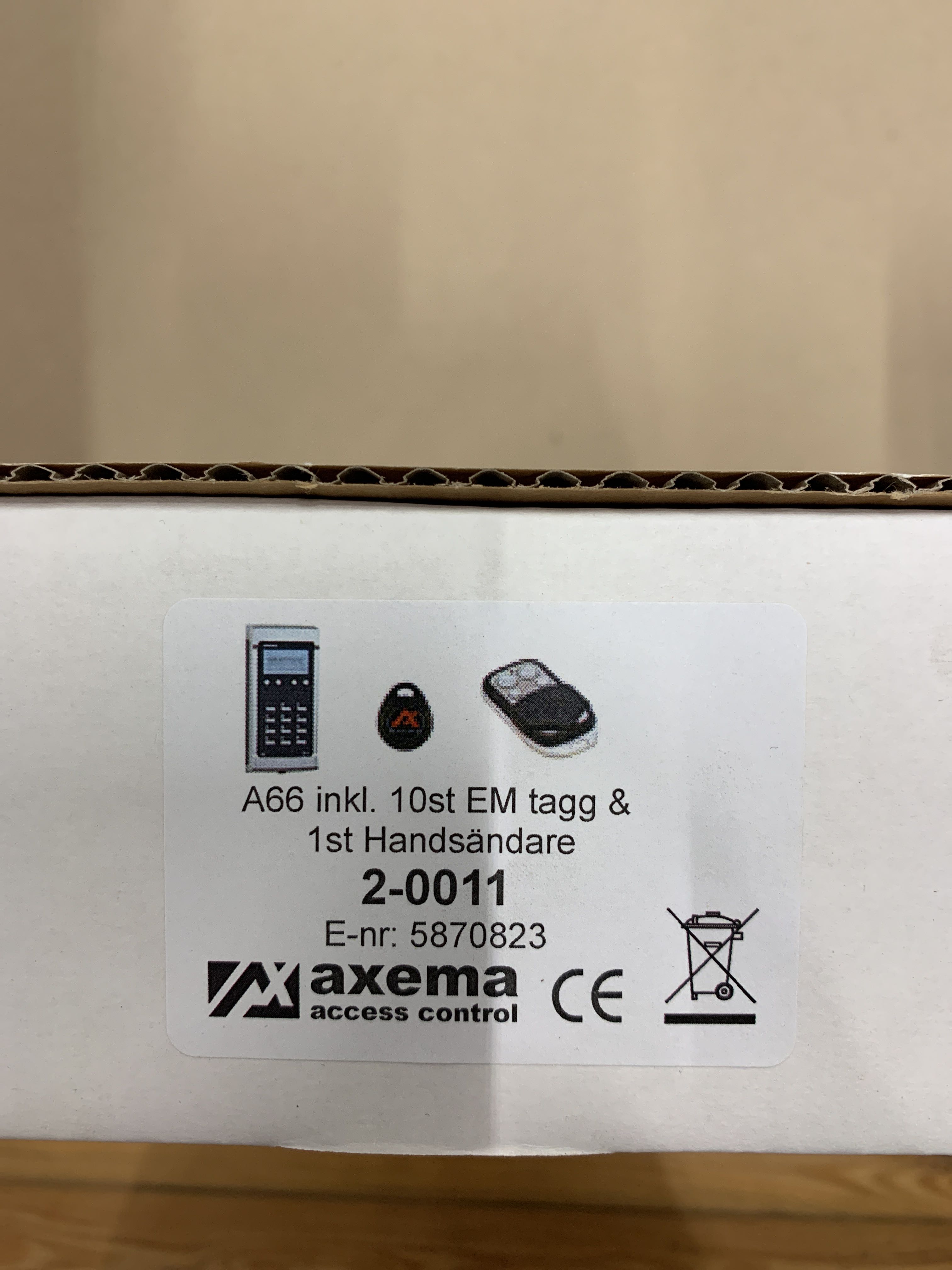 Läsare Pkt Axema A66/Brickor/Sändare - Auktioner online - Nätauktioner ...