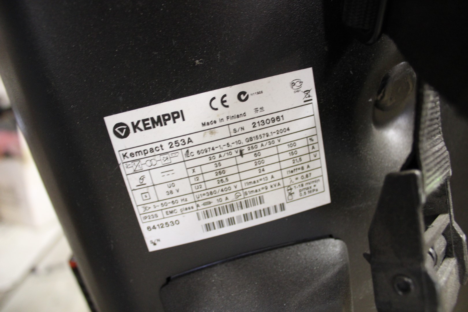 MIG-svets Kemppi Kempact 253A - Auktioner online - Nätauktioner ...