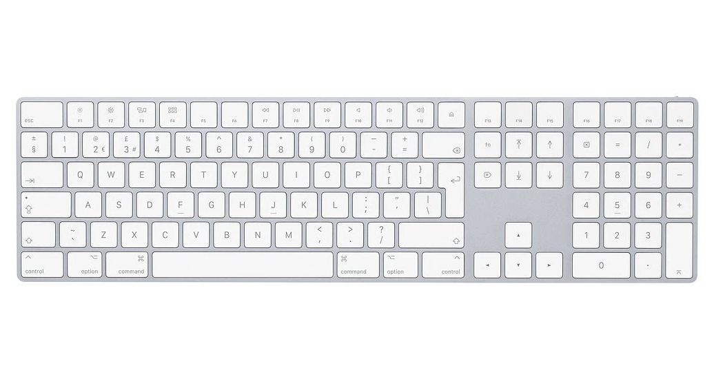 Apple Magic Keyboard with Numeric Keypad - Swedish Silver - Auktioner ...