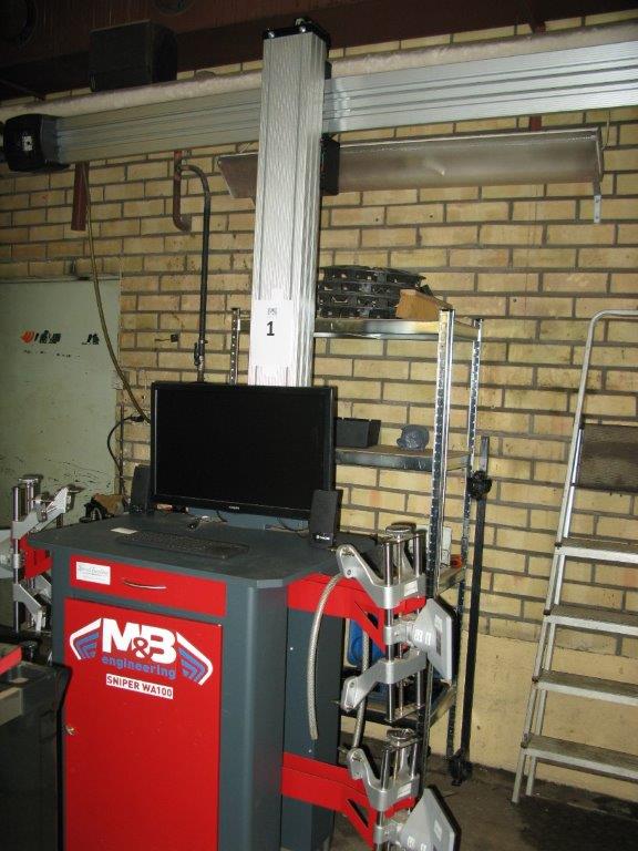 The wheel alignment mask 3D Wheel Aligner Sniper WA 100 - PS Auction ...