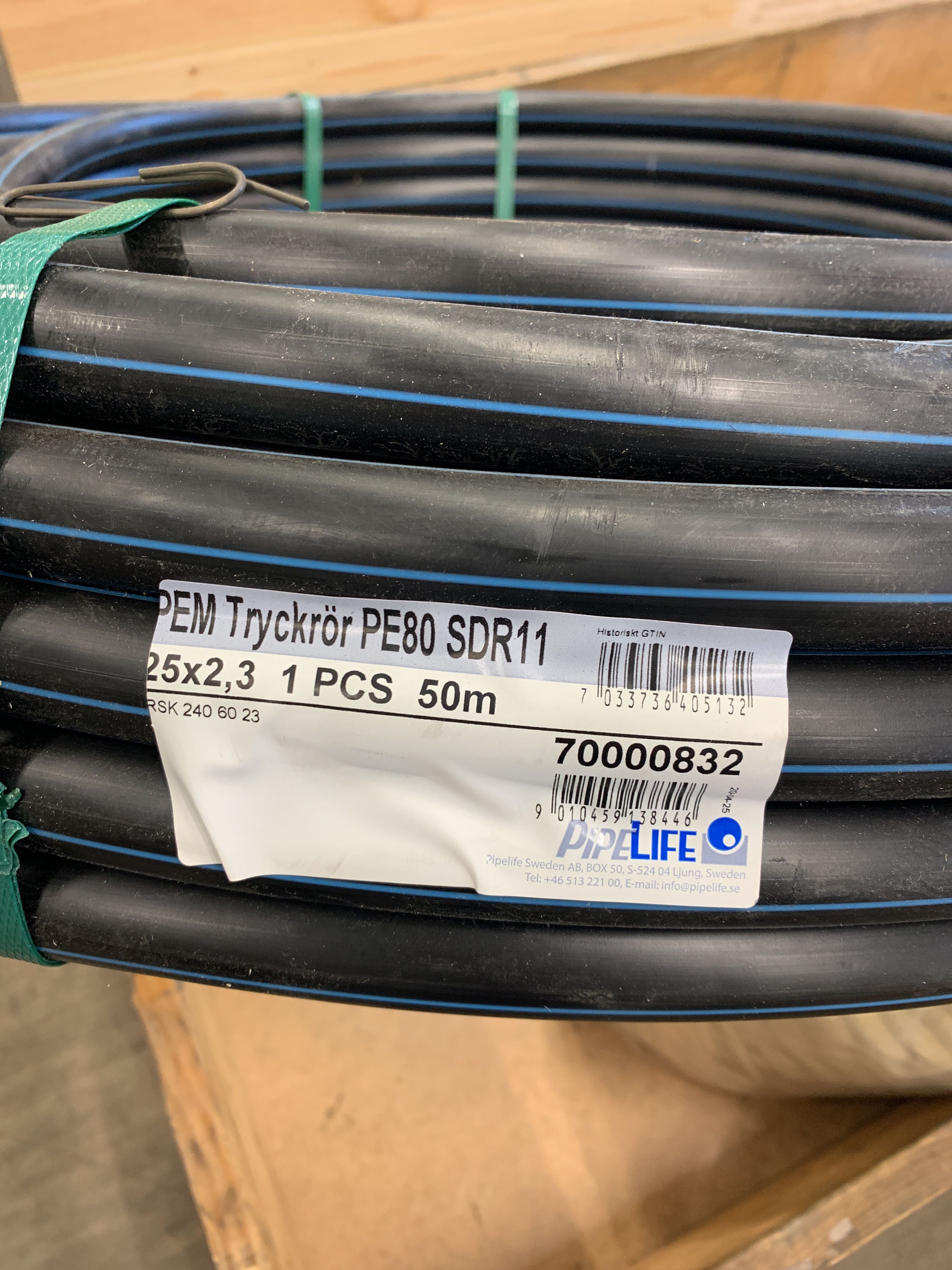 PEM pipe PN12 25x2.3 mm. - Length 50 m - PS Auction - We value the ...