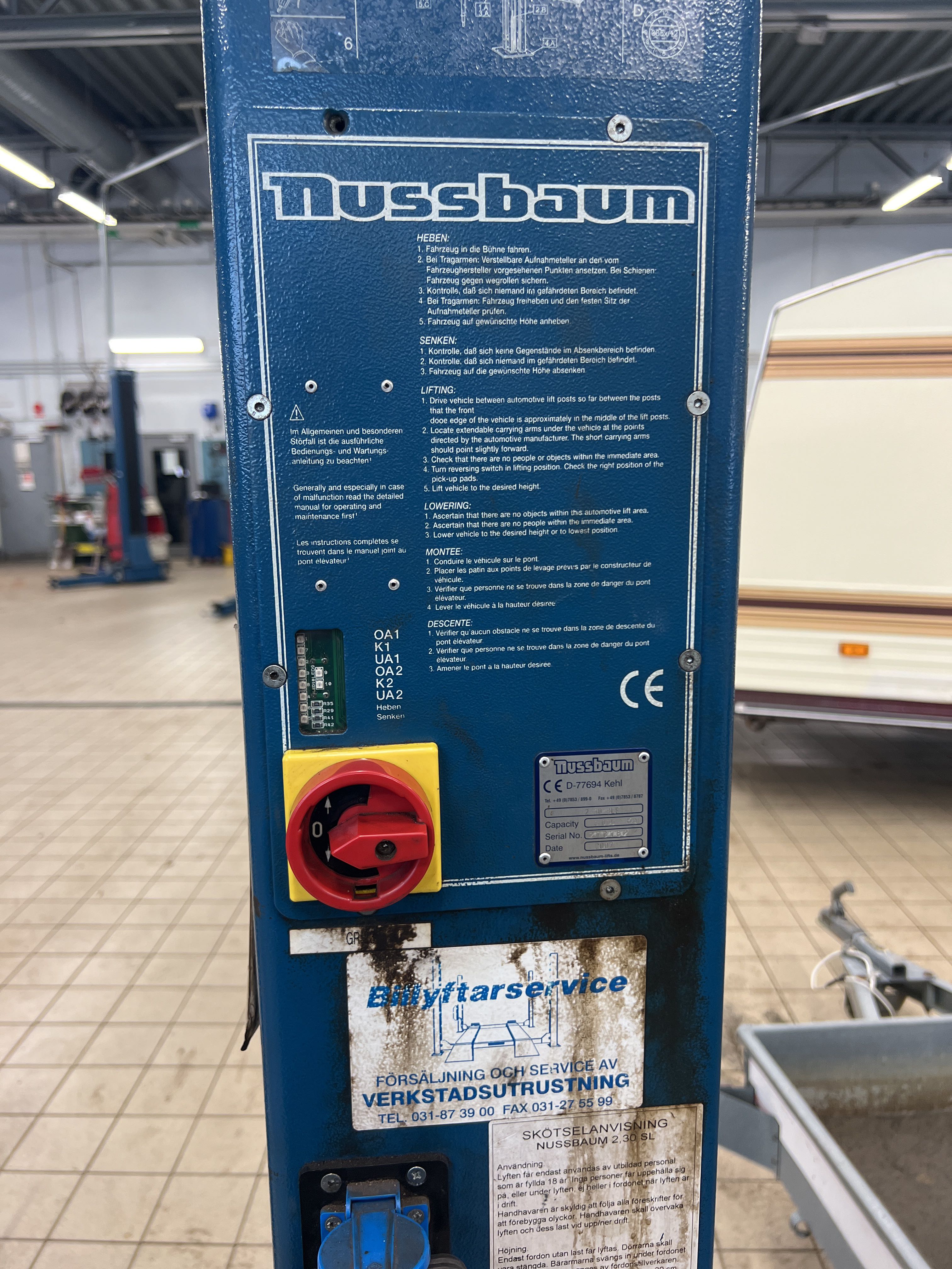 2-Pelarlyft Nussbaum 2.30 SLE 3Ton - 2007 - Auktioner online - Nätauktioner & Konkursauktioner ...