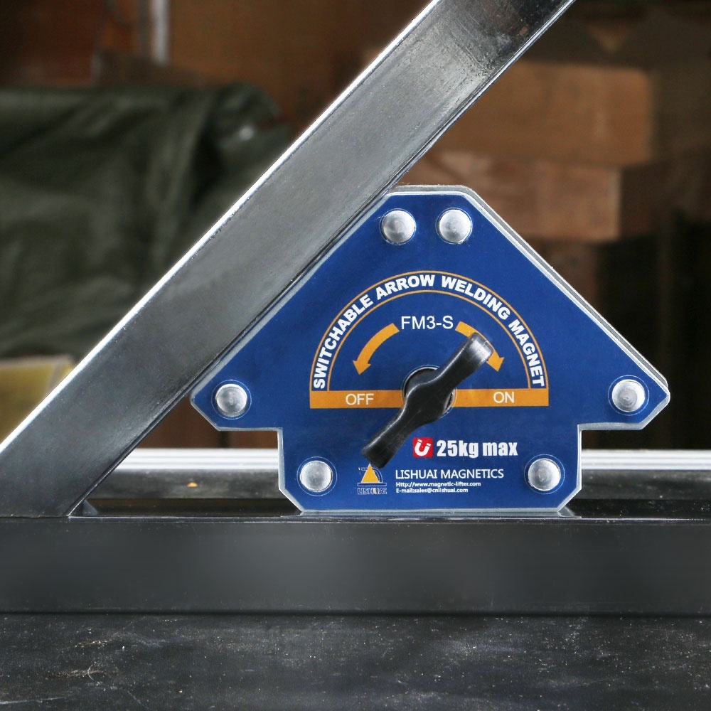14 st Pilformade Svetsmagneter FM3-S – On/Off 20 kg Dragkraft 45° / 90° / 135° - Fri frakt ...
